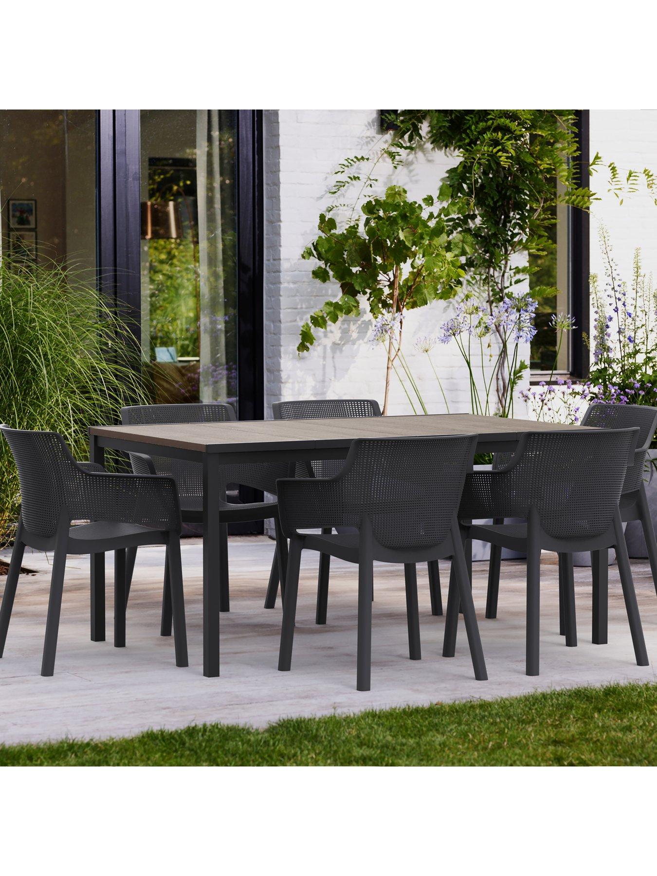 Keter Porto Table + 6 Elisa Chairs | Very