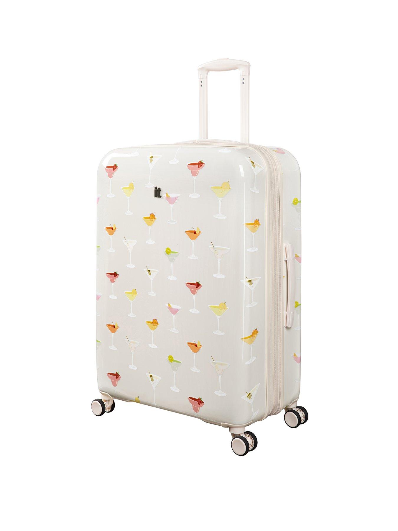it Luggage Sheen Martini Sparkles Cocktail Print Hardshell Large ...