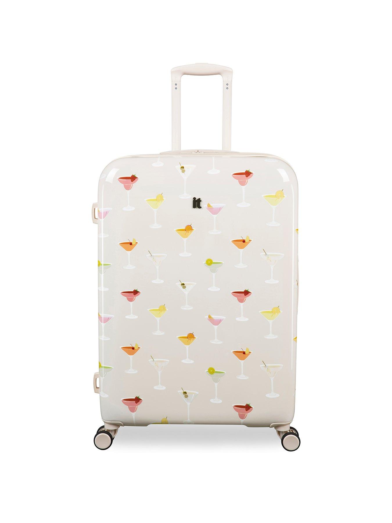 it Luggage Sheen Martini Sparkles Cocktail Print Hardshell Large ...