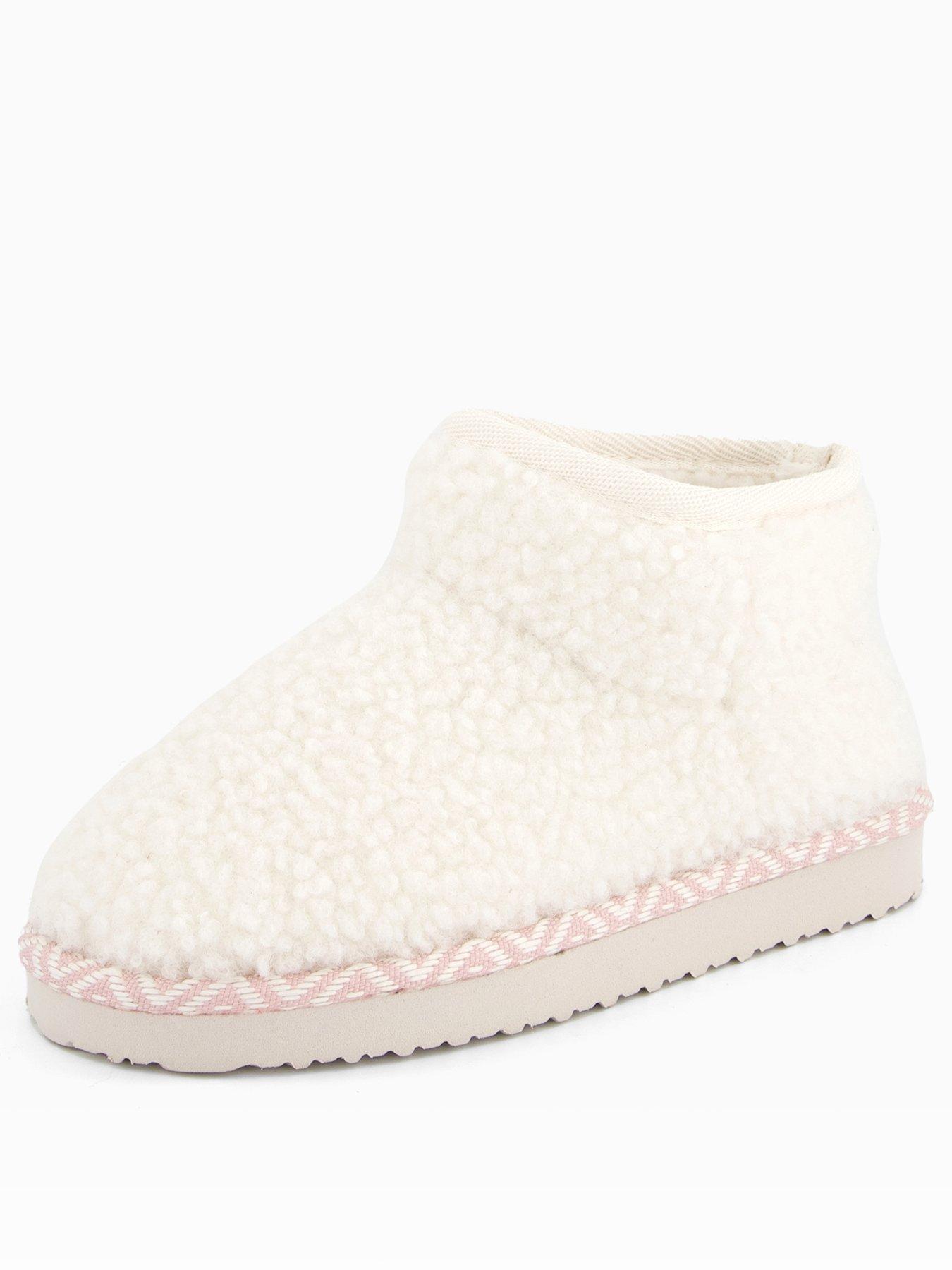 The Very Collection Older Girls Borg Slipper Boot | Very