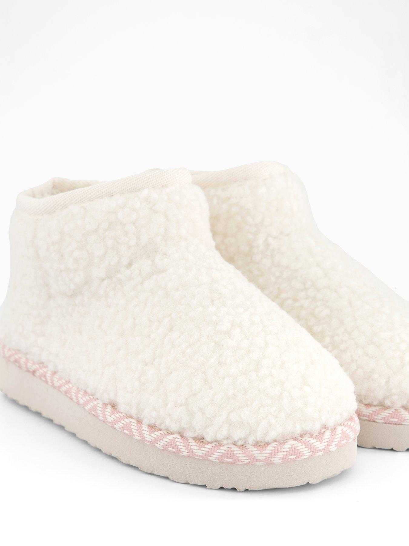 The Very Collection Older Girls Borg Slipper Boot | Very