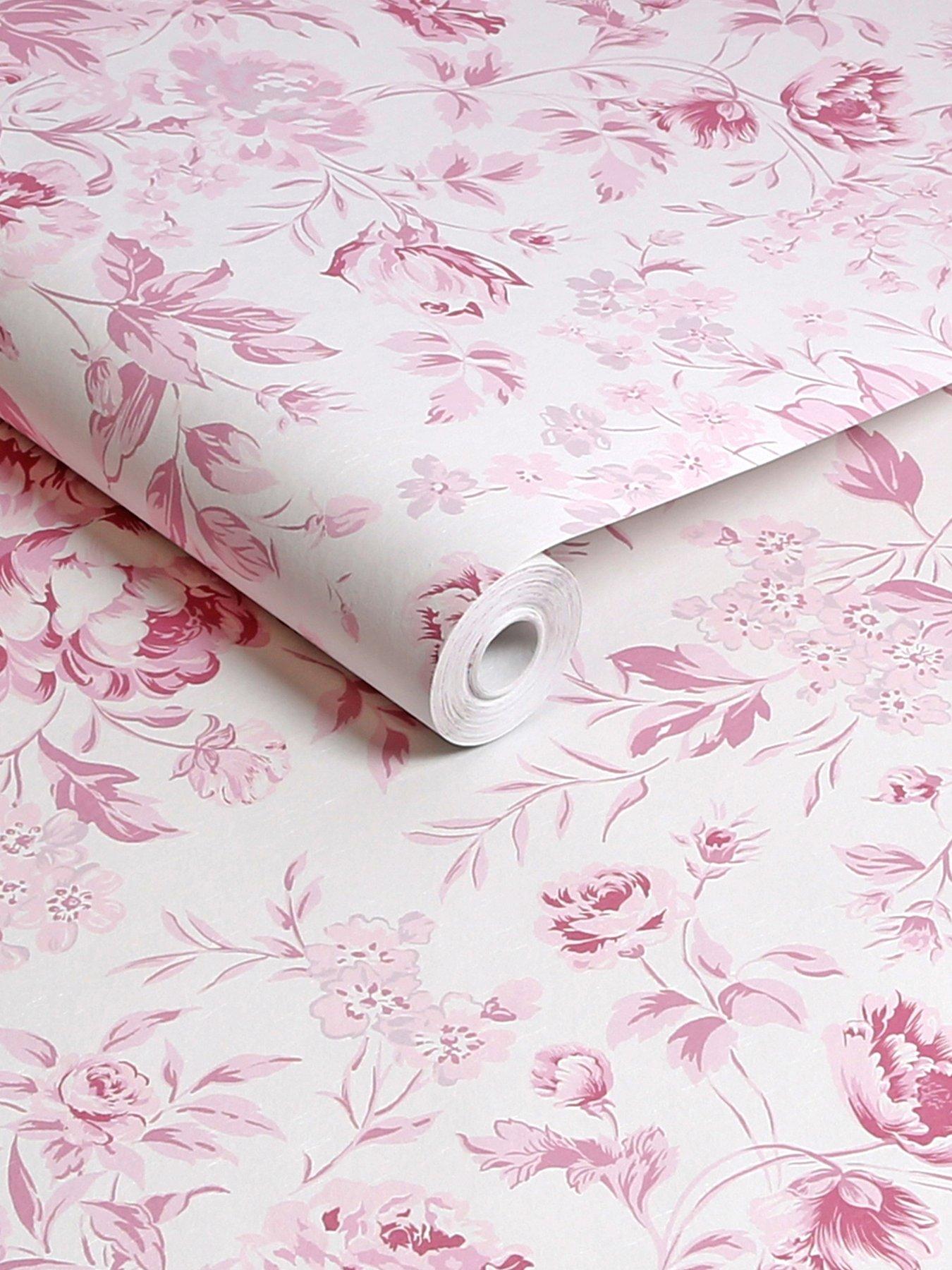 Rachel Ashwell Rachel Ashwell® Romantic Rose Wallpaper - Pink | Very