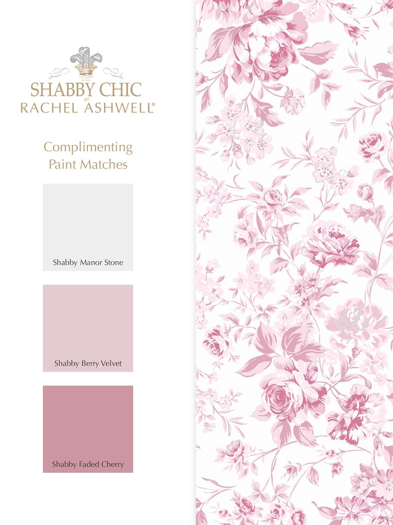 Rachel Ashwell Rachel Ashwell® Romantic Rose Wallpaper - Pink | Very