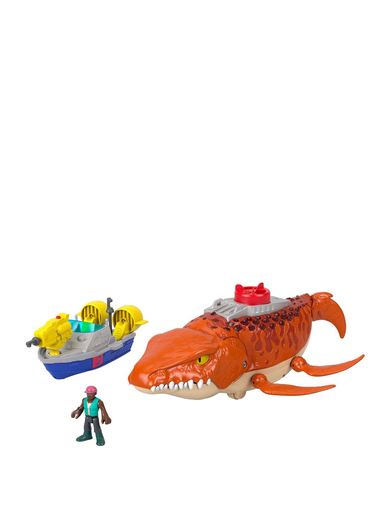 Imaginext Jurassic World Rebirth Aquachomp Chase Mosasaurus Dinosaur ...