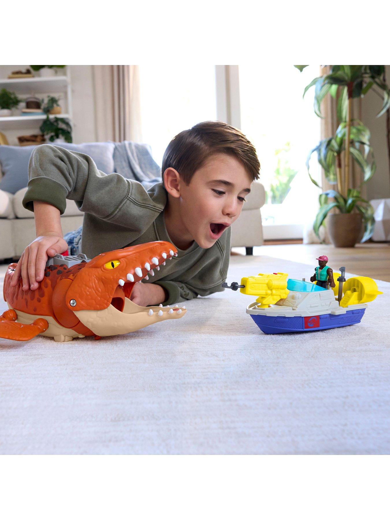 Imaginext Jurassic World Rebirth Aquachomp Chase Mosasaurus Dinosaur ...