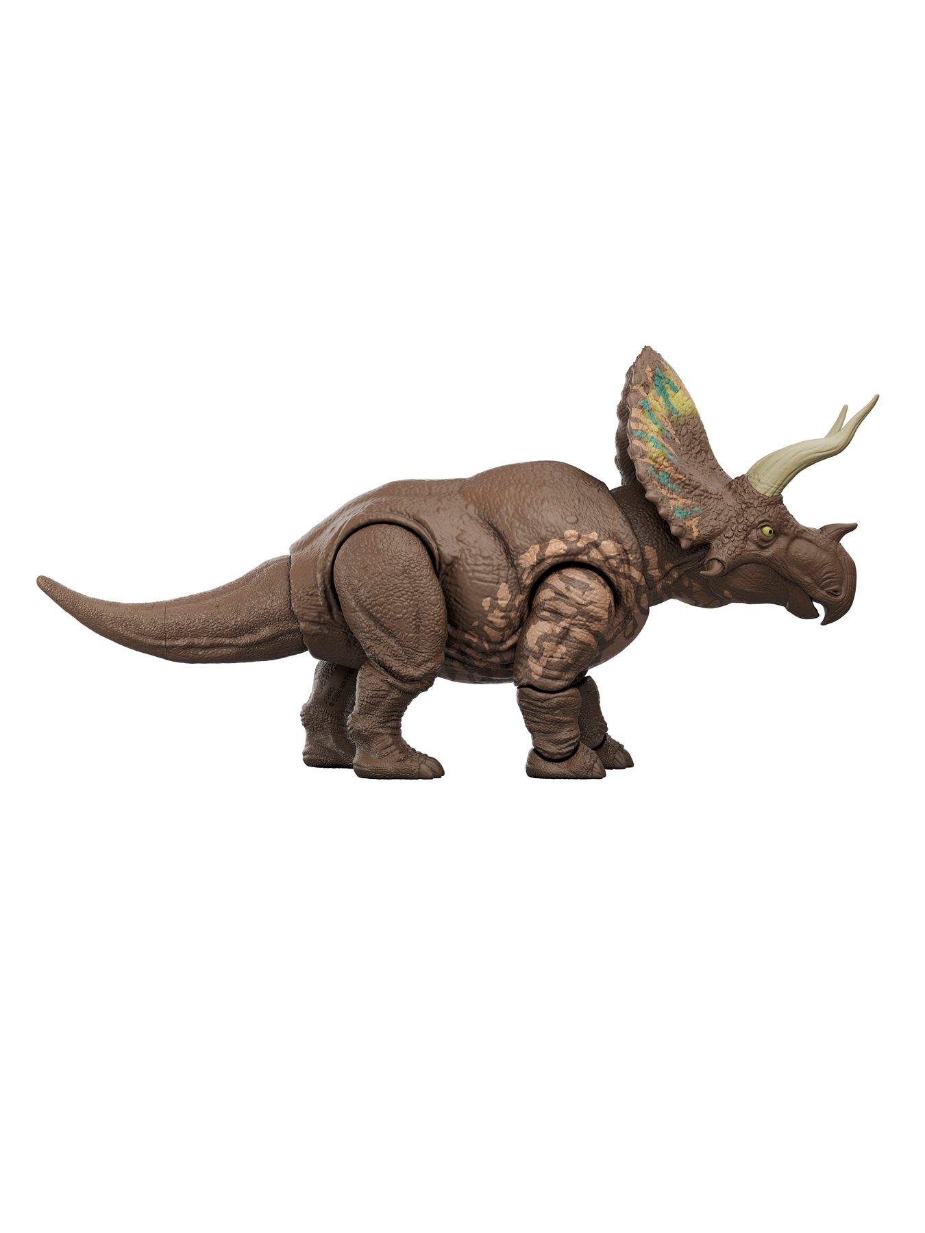 JURASSIC WORLD Rebirth Gigantic Thrashers Eotriceratops Dinosaur Figure ...