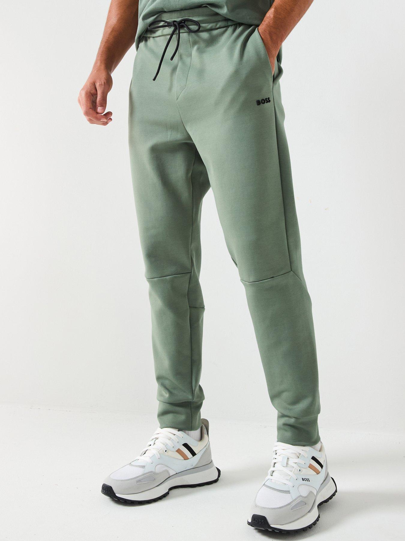 BOSS Pants Zone Regular Fit Cuff Joggers - Green | Very