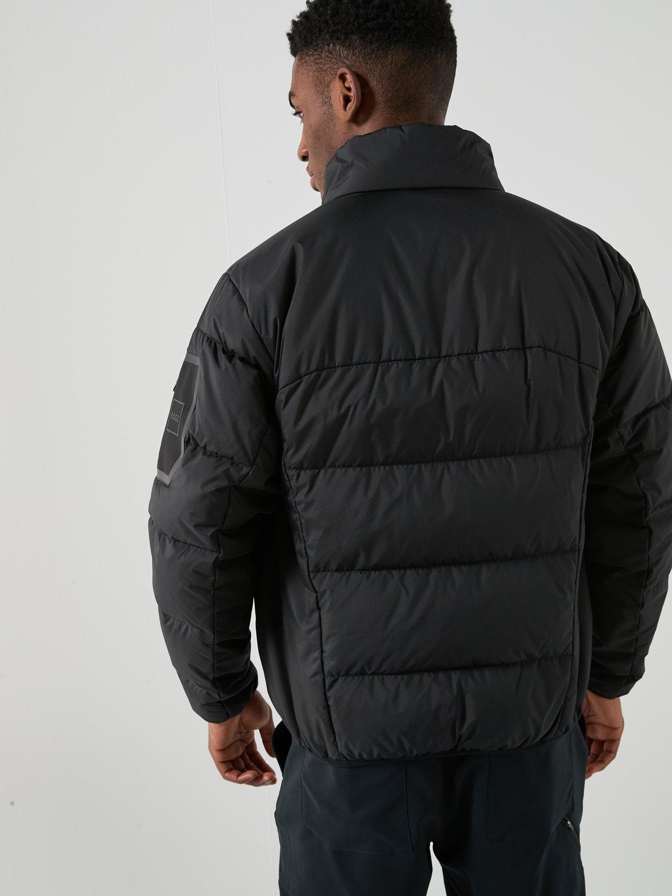BOSS Urbanex Regular Fit Midweight Puffer Jacket - Black | Very