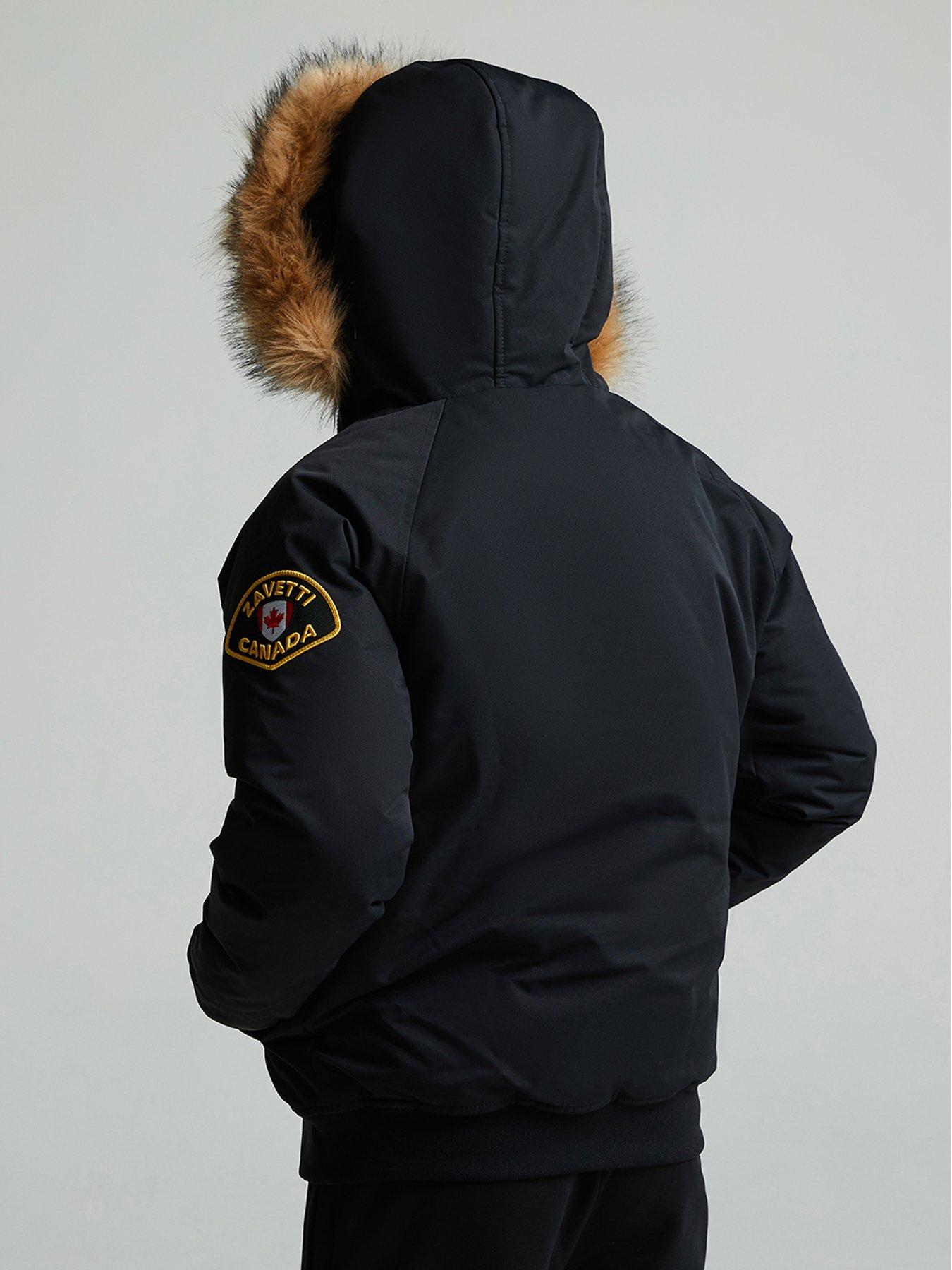 Zavetti Canada Junior Boys Abelli Puffer Bomber Jacket - Black | Very