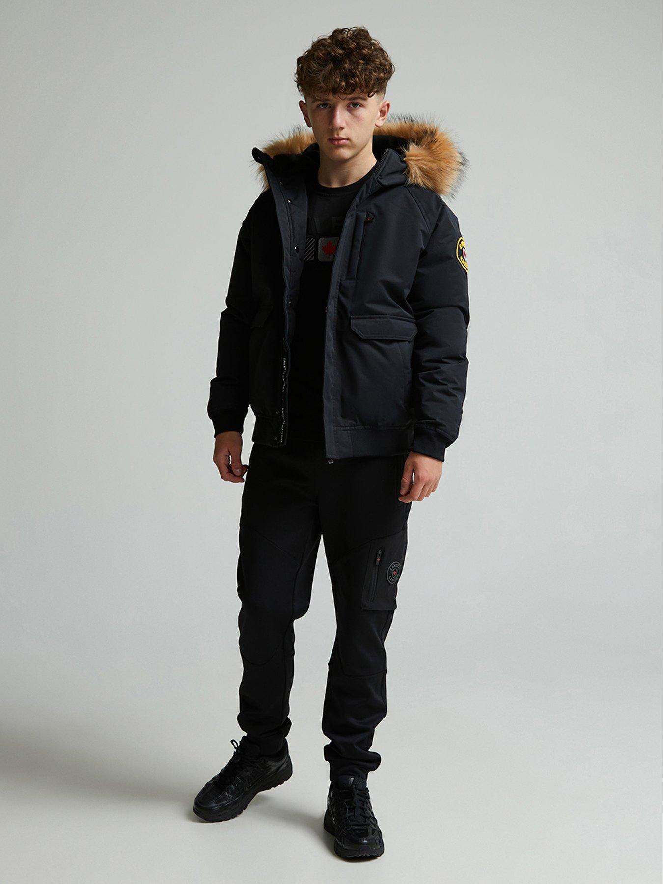 Zavetti Canada Junior Boys Abelli Puffer Bomber Jacket - Black | Very