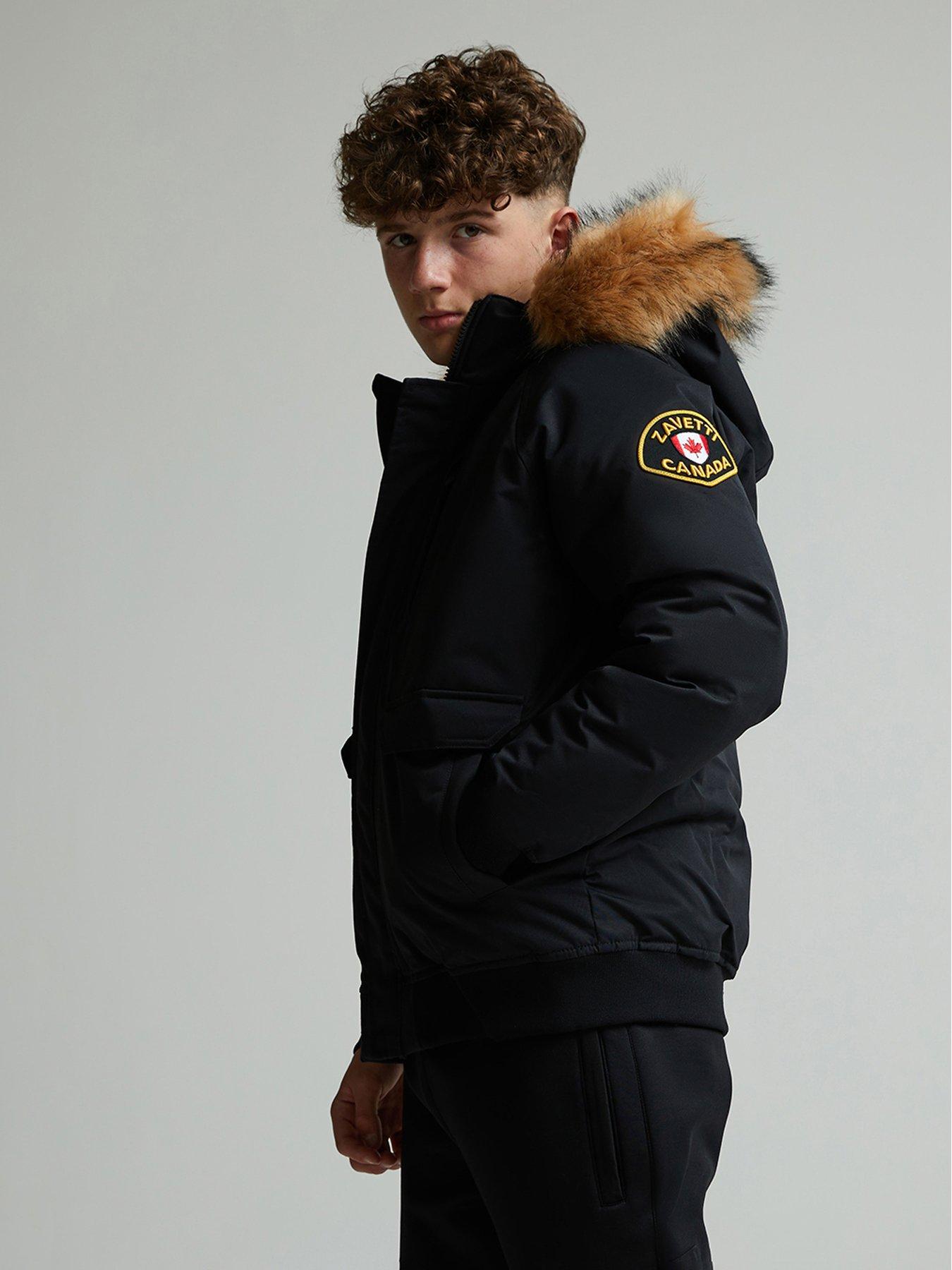 Zavetti Canada Junior Boys Abelli Puffer Bomber Jacket - Black | Very