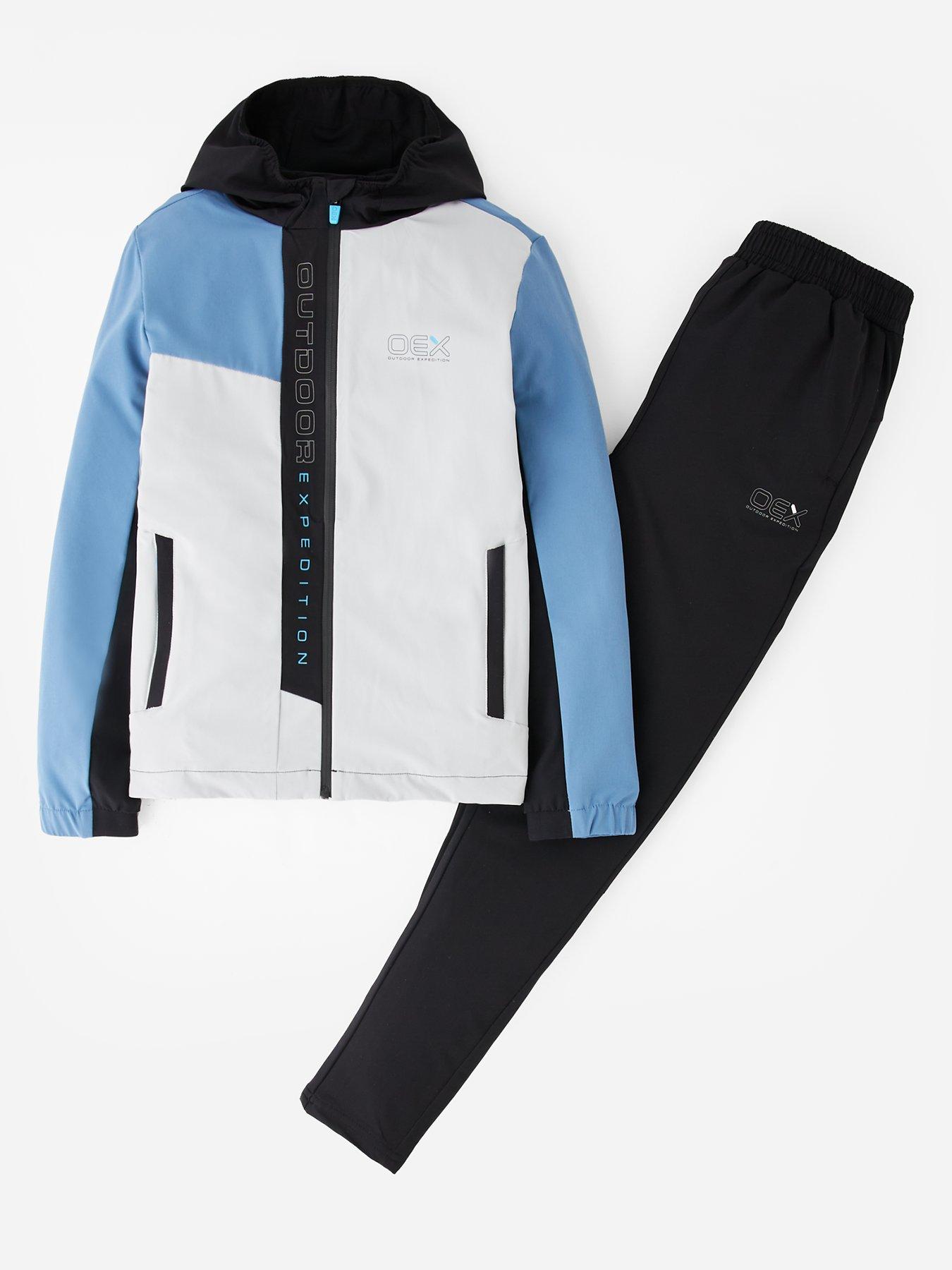 OEX Boys Pennine Tracksuit Set - Blue | Very