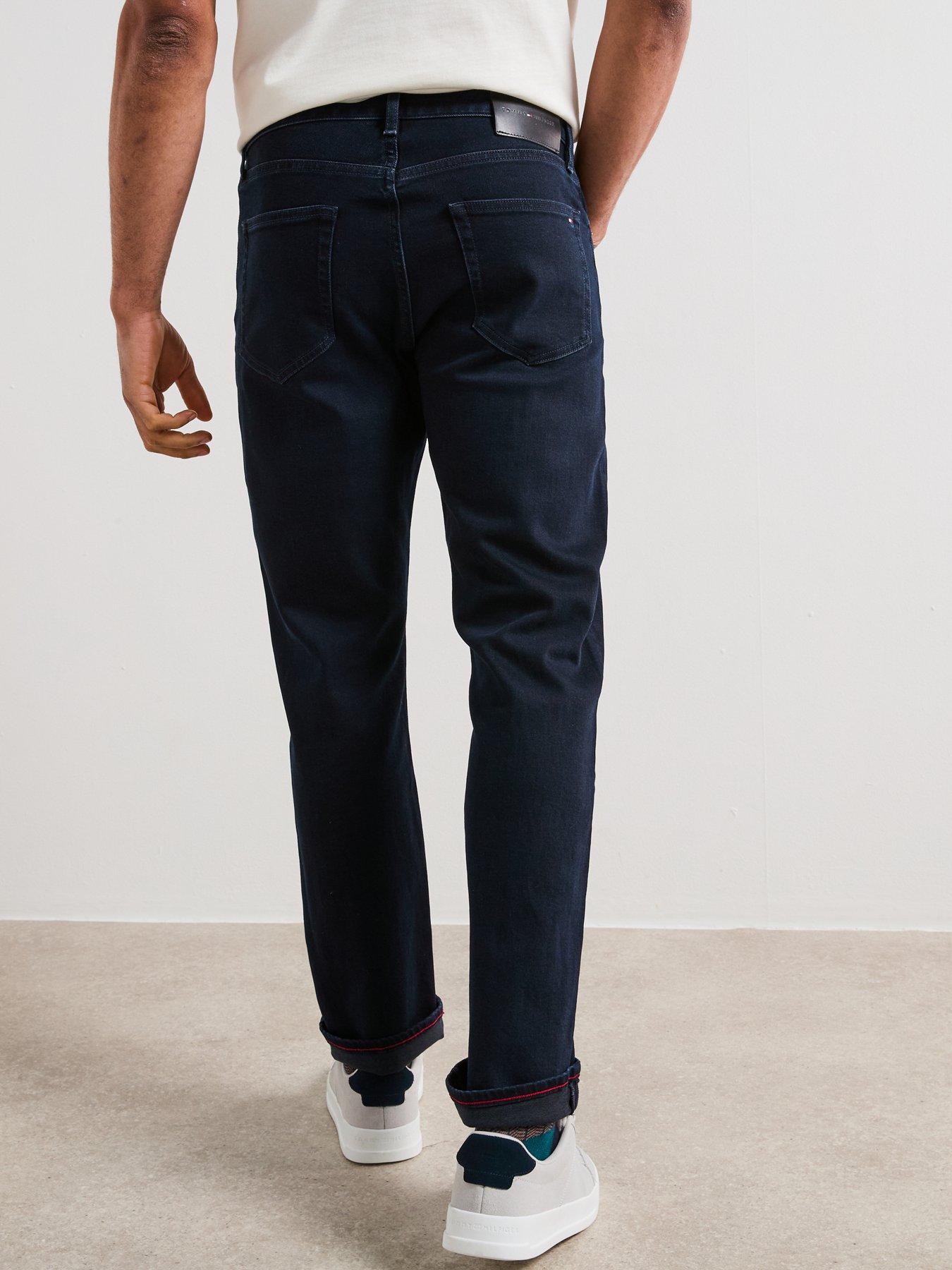 Tommy Hilfiger Regular Mercer Night Blue Straight Fit Jeans - Dark Blue ...