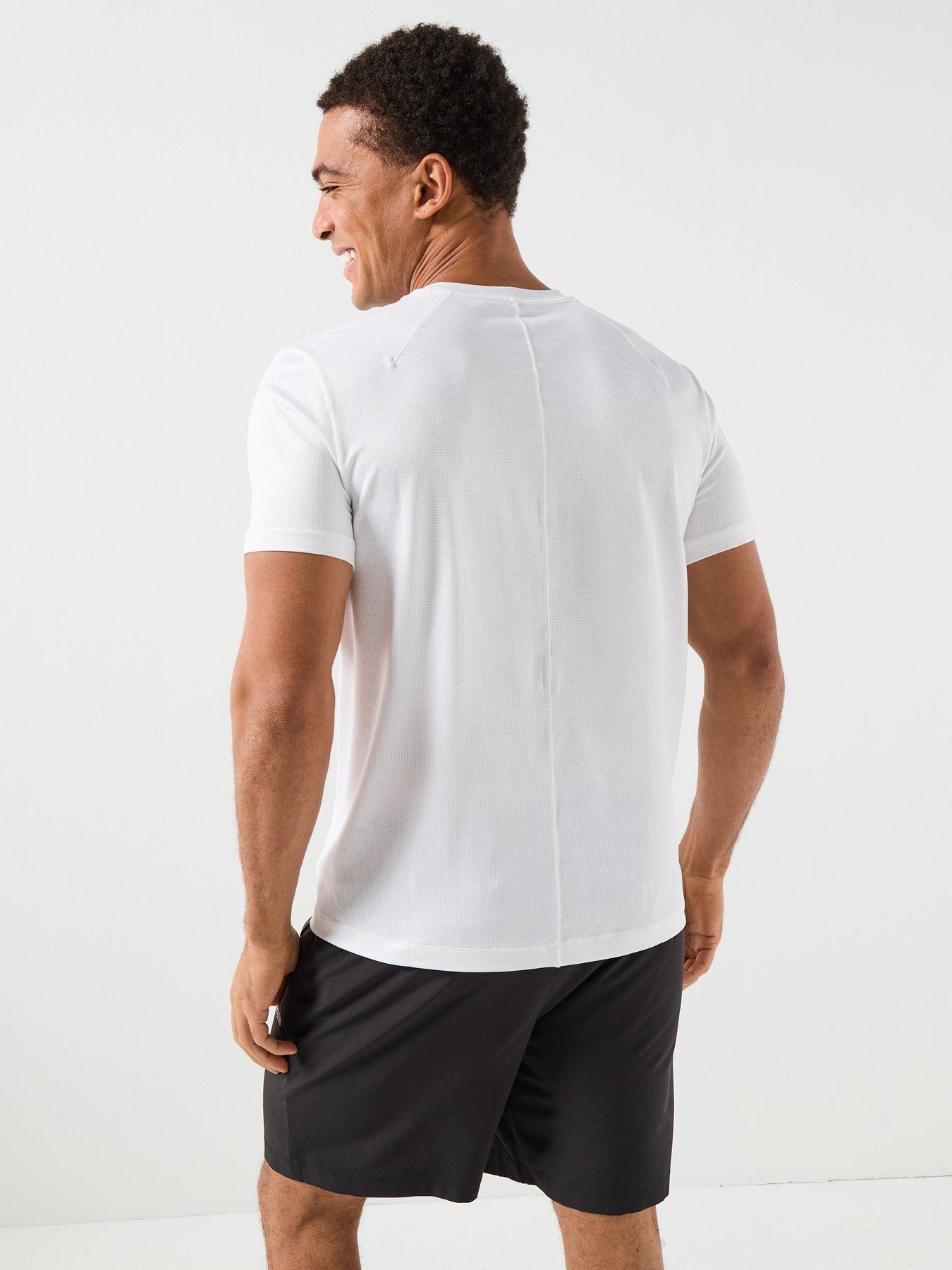 Calvin Klein Sport Ck Icon Short Sleeve Performance T-Shirt - White | Very