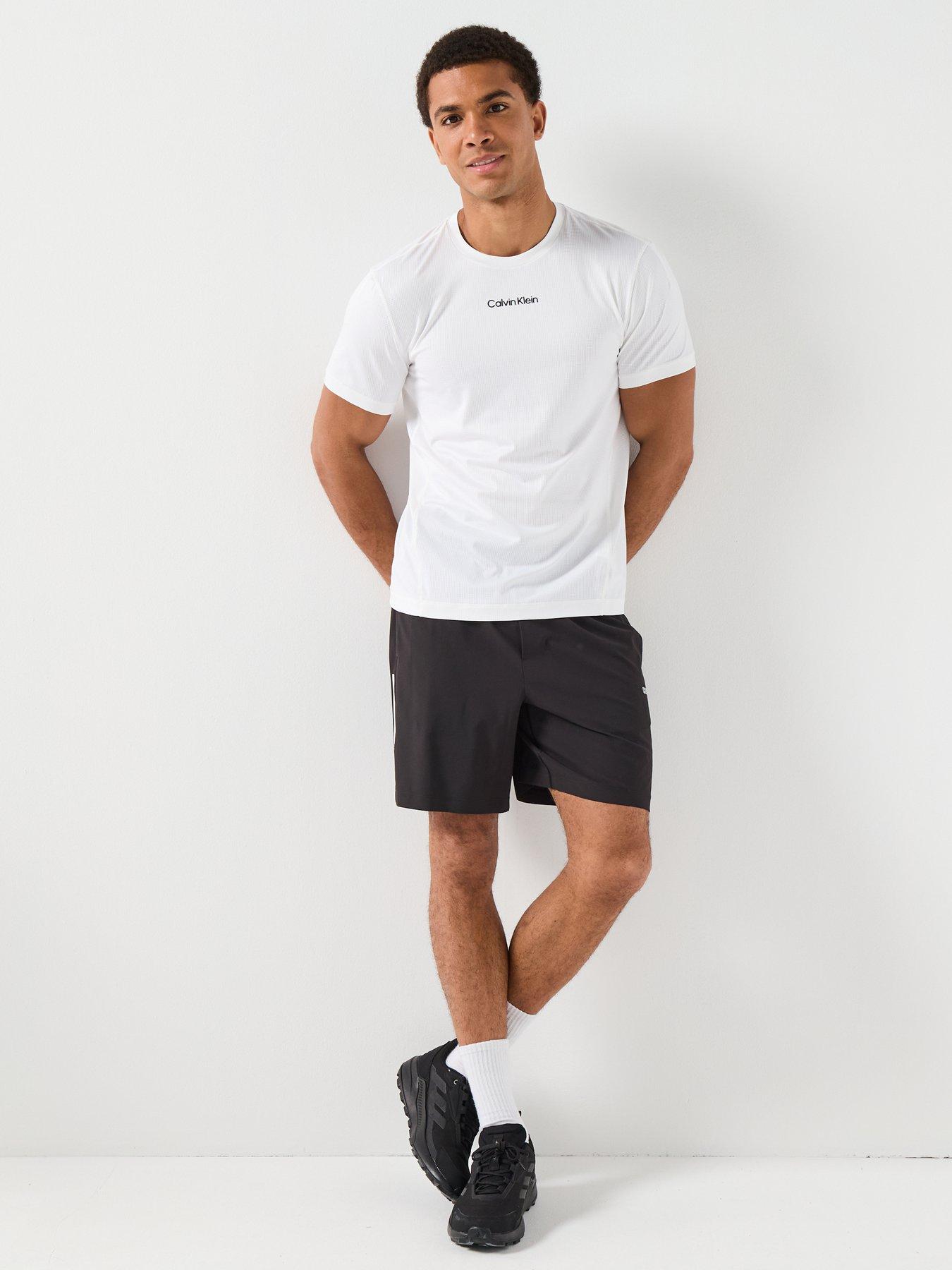 Calvin Klein Sport Ck Icon Short Sleeve Performance T-Shirt - White | Very