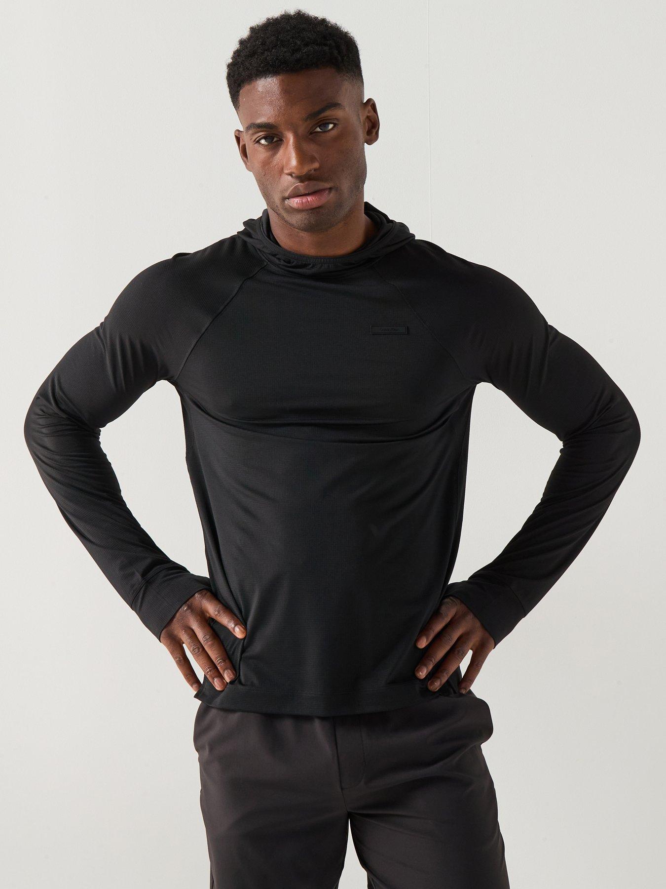Calvin Klein Sport Ck Commuter Performance Long Sleeve Top - Black | Very