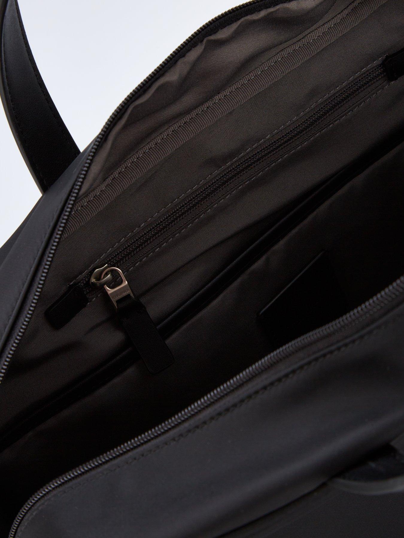 Calvin Klein Sleek Large Commuter Work Satchel Bag - Black | Very