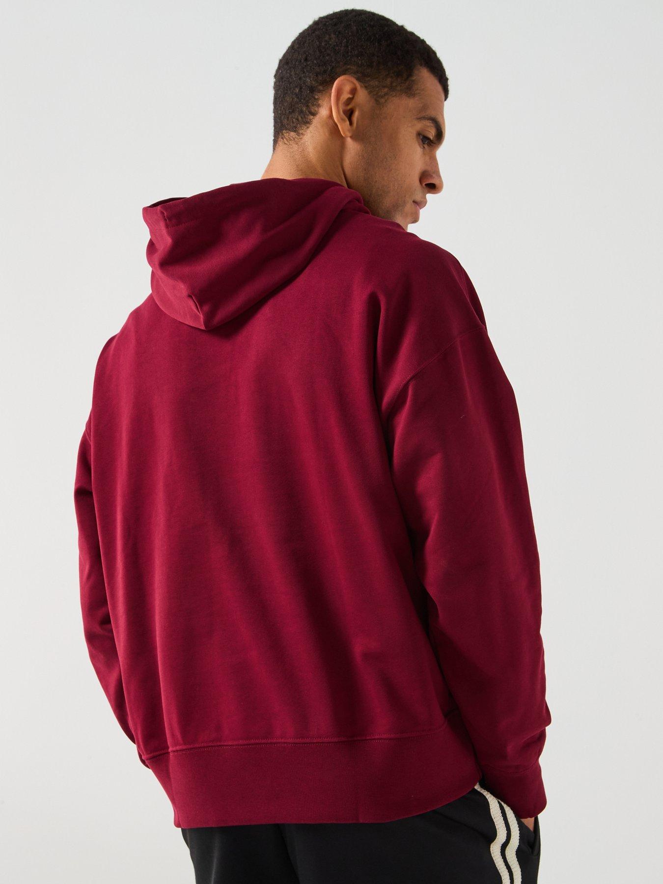 Calvin Klein Ck Emblem Hoodie - Dark Red | Very
