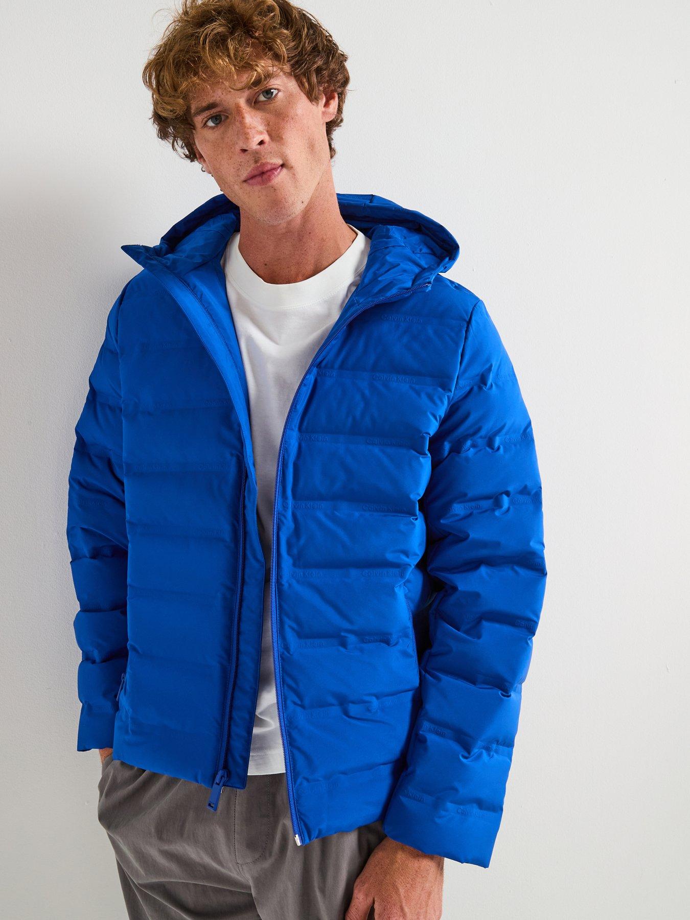 Calvin Klein Packable Embossed Logo Quilted Jacket - Bright Blue | Very