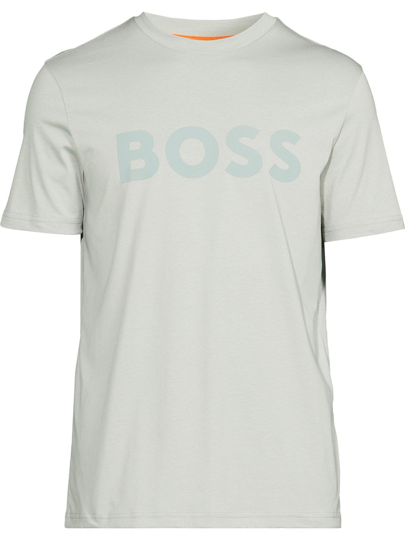 BOSS Large Logo T-Shirt - Light Green | Very