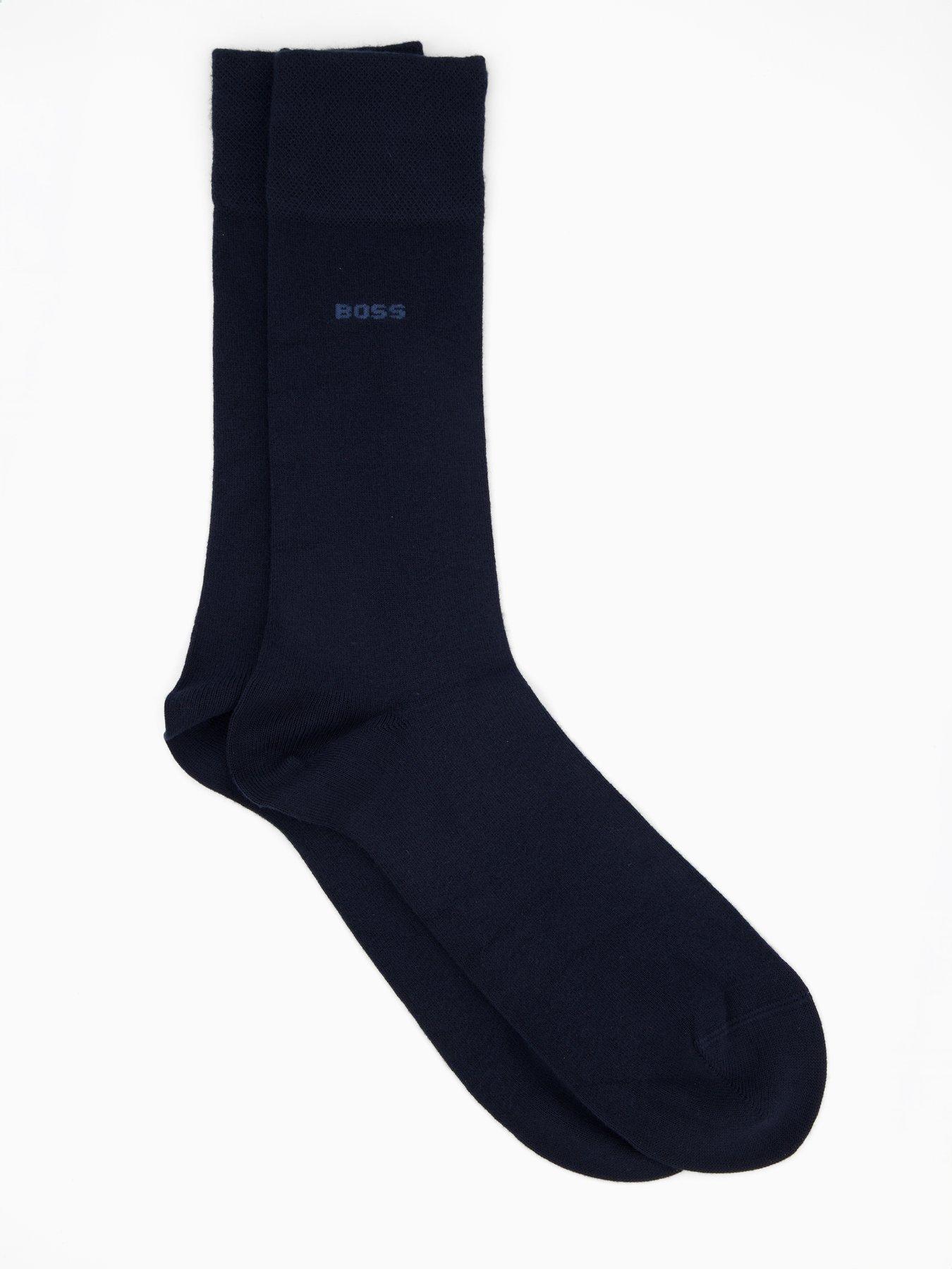 BOSS Bodywear 2 Pack Bamboo Crew Socks - Navy | Very