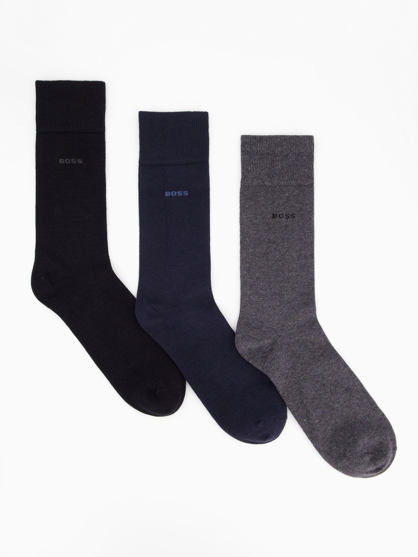 BOSS Bodywear 3 Pack Crew Sock Gift Set - Multi | Very