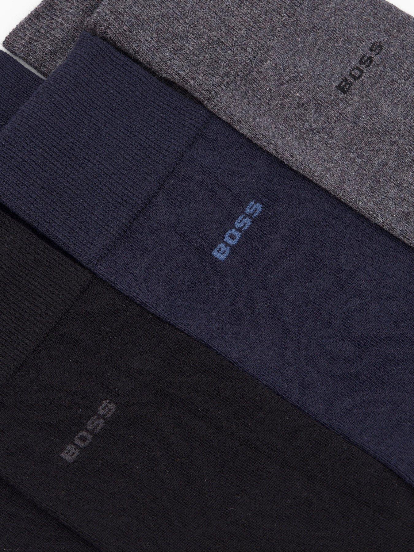 BOSS Bodywear 3 Pack Crew Sock Gift Set - Multi | Very