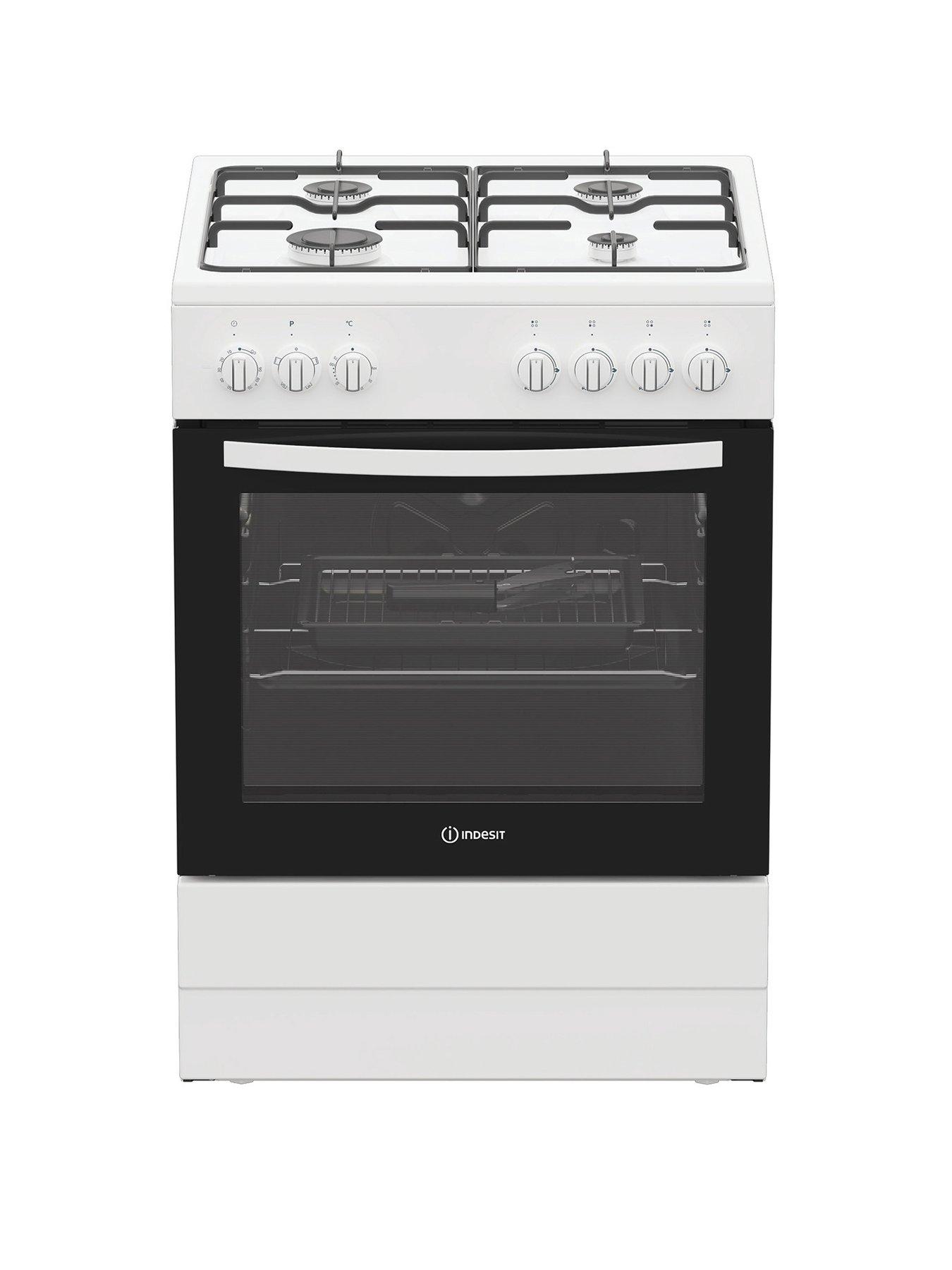 Indesit I6G3PMW/UK - Gas Single Cooker - White | Very