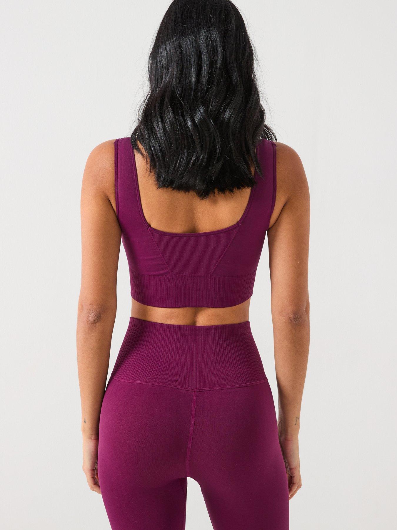 FP Movement Womens Training Square Neck Good Karma Bra - Purple | Very