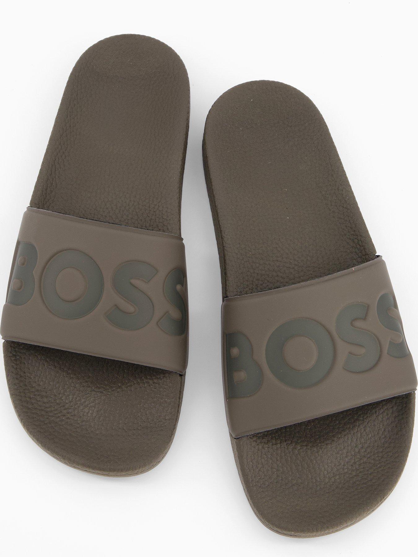 BOSS Aryeh Contrast Logo Sliders - Green | Very