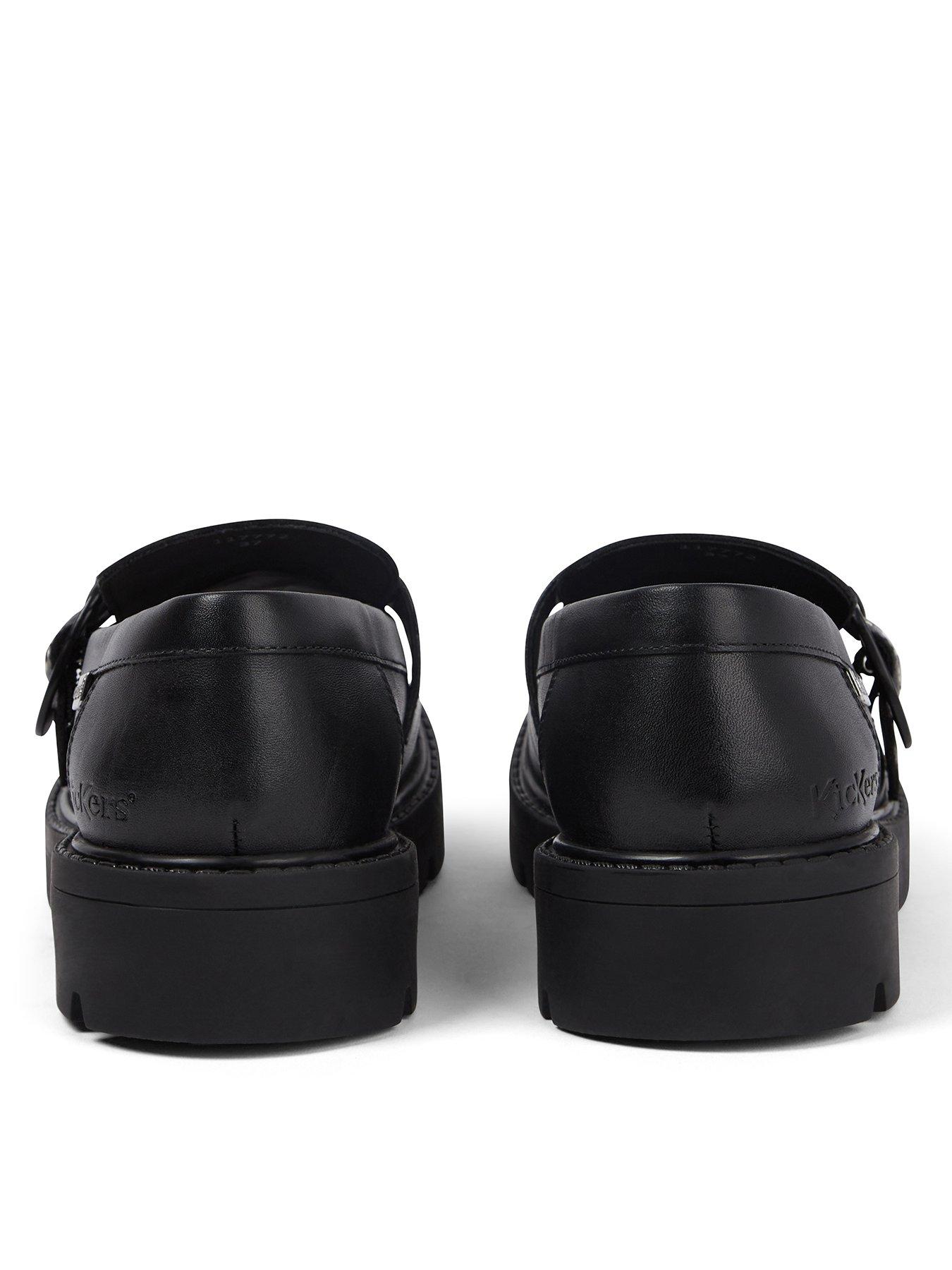 Kickers Kori Monk Strap Leather Shoe - Black | Very