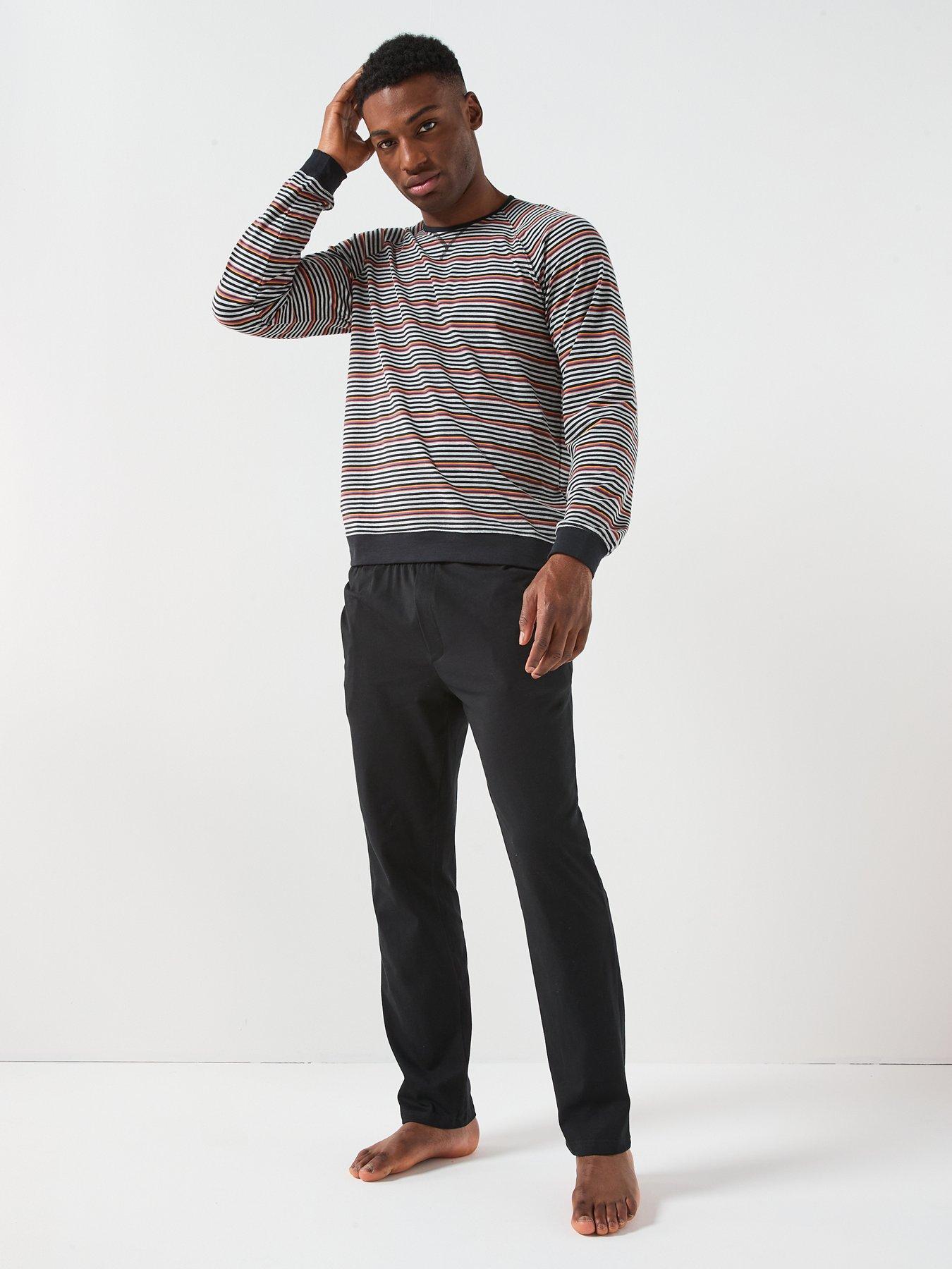 PS PAUL SMITH Hoxton Long Sleeve Loungewear T-Shirt - Black | Very