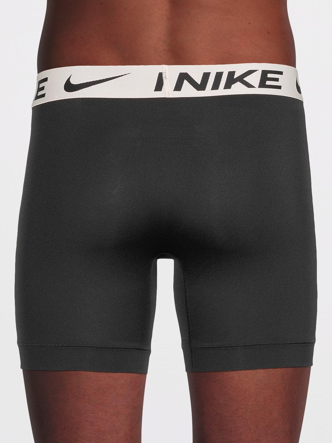 Nike Essential Micro 3 Pack Boxer Briefs - Black | Very