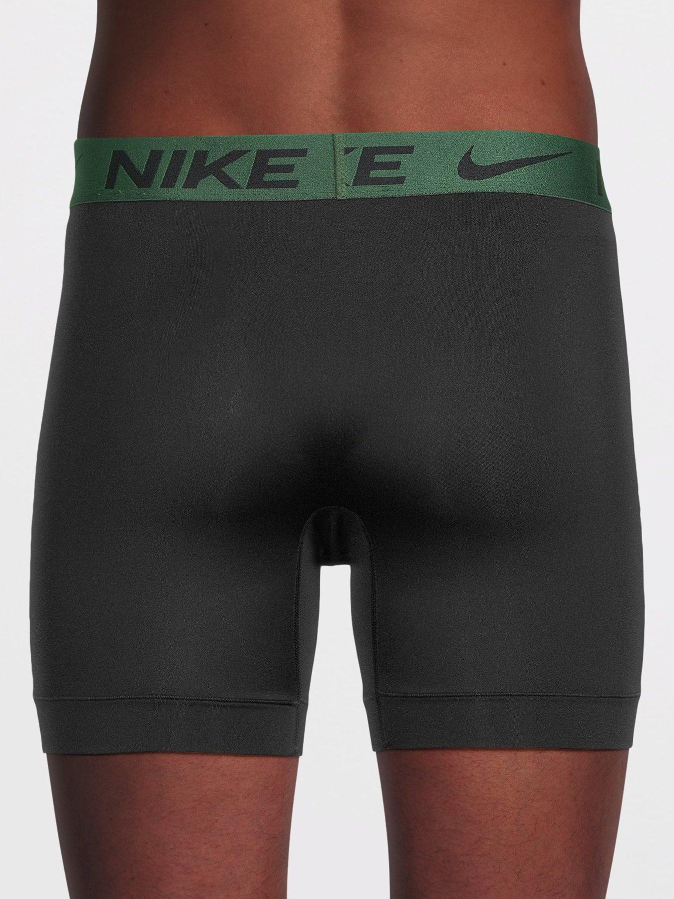 Nike Essential Micro 3 Pack Boxer Briefs - Black | Very