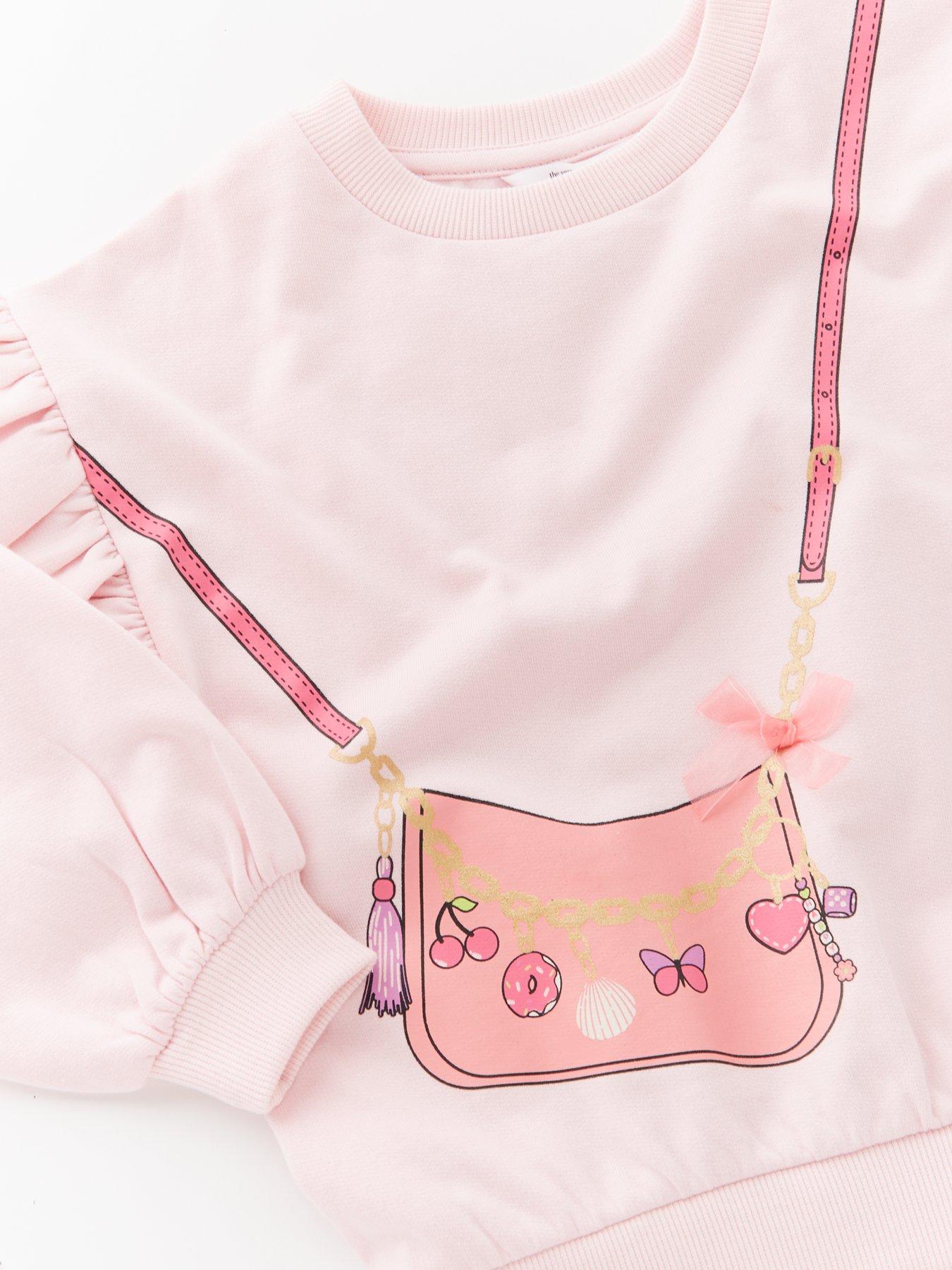 The Very Collection Girls Cord Legging And Sweatshirt Set - Pink | Very