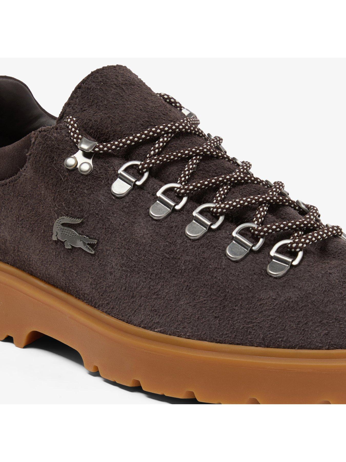 Lacoste Baseshot Suede Winter Trainers - Brown | Very