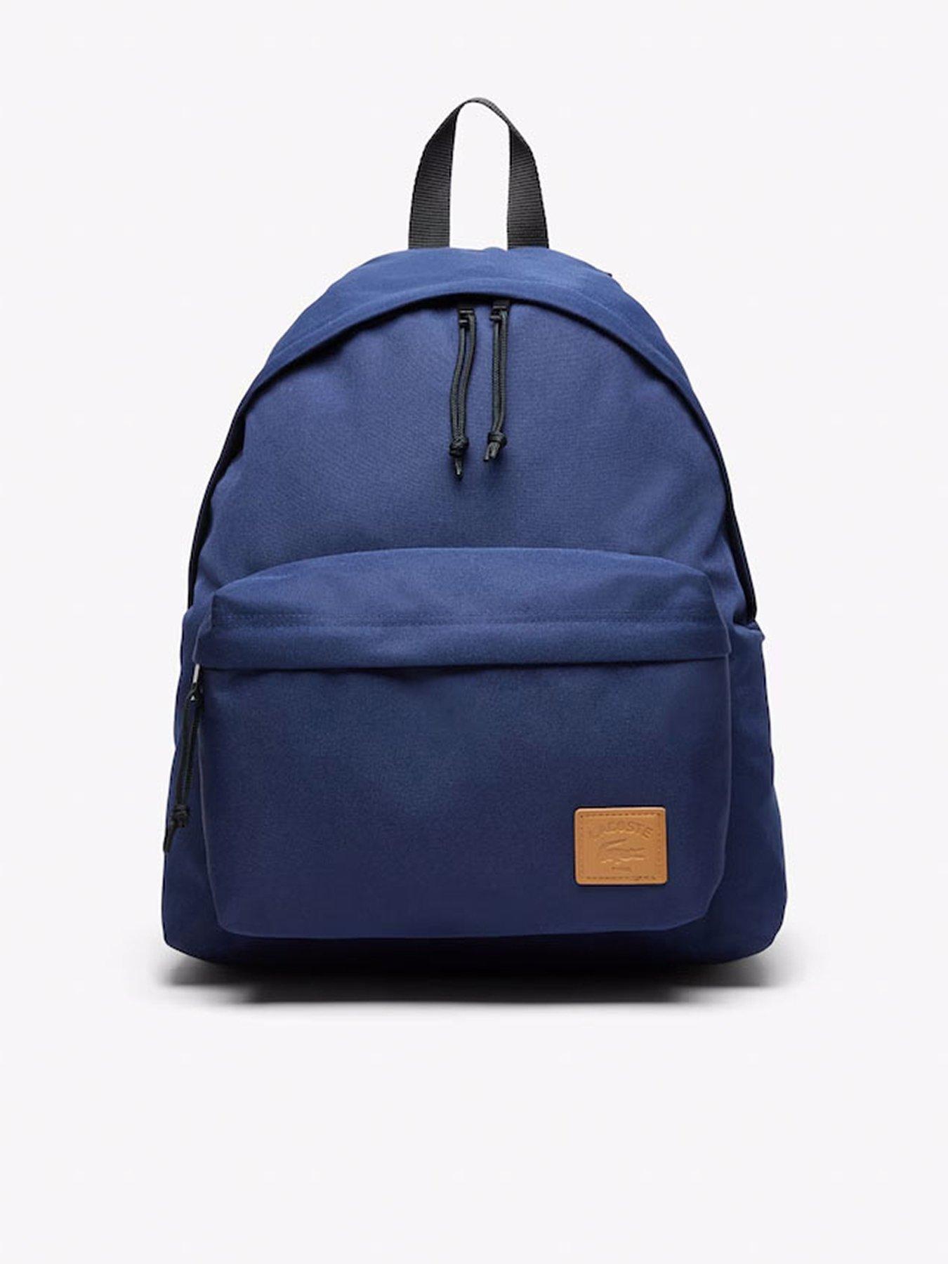 Lacoste Canvas Backpack- Navy | Very