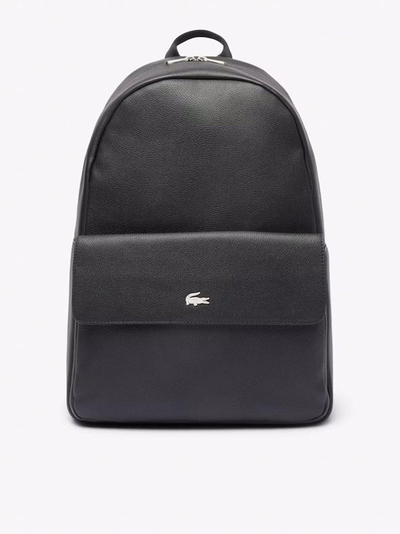 Lacoste Pu Leather Backpack- Black | Very
