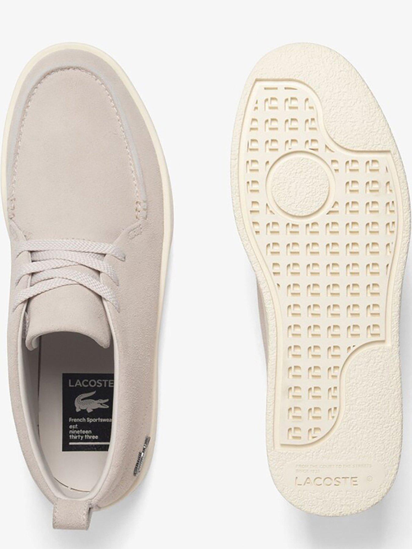 Lacoste Baseshot Chukka Suede Boots - Cream | Very