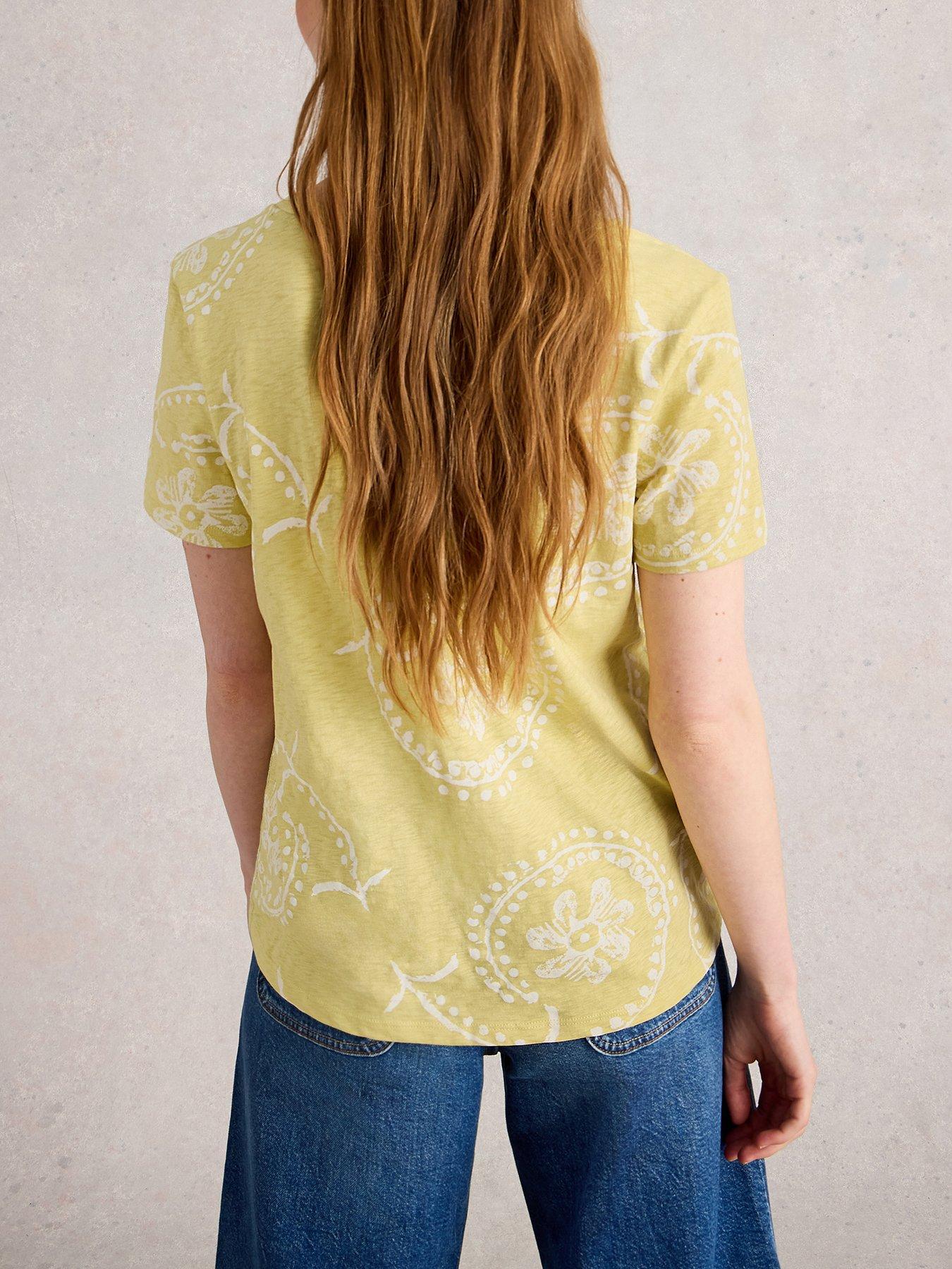 White Stuff Nadia T-Shirt - Yellow | Very