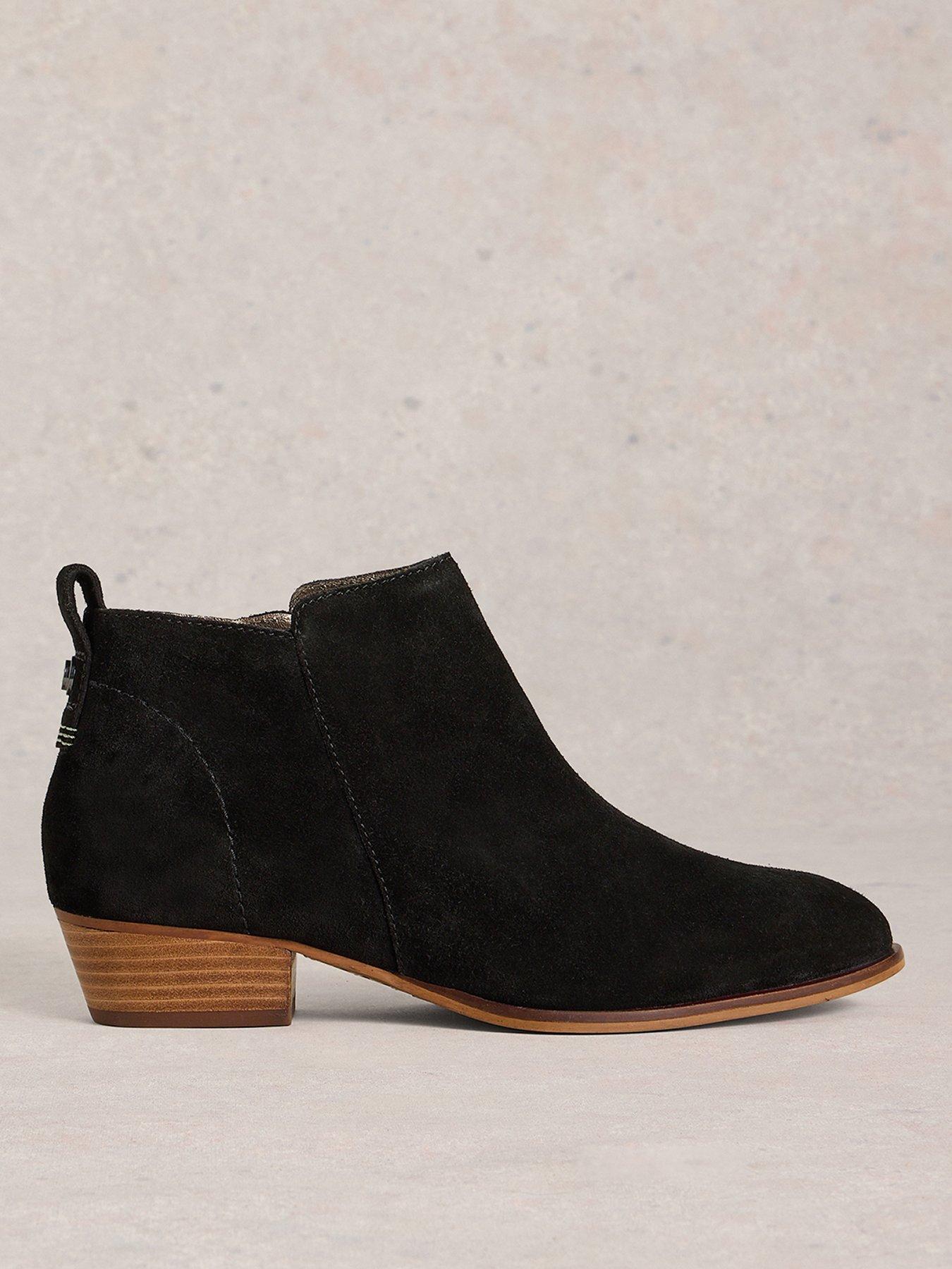 White Stuff Willow Suede Ankle Boot - Black | Very