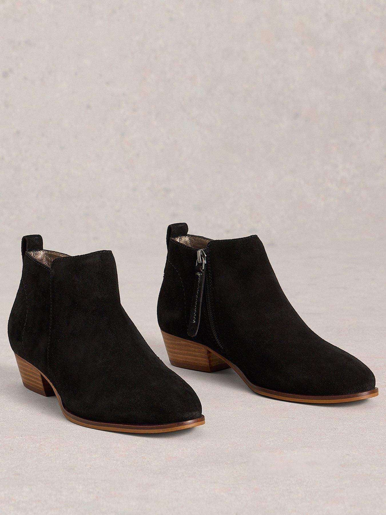 White Stuff Willow Suede Ankle Boot - Black | Very