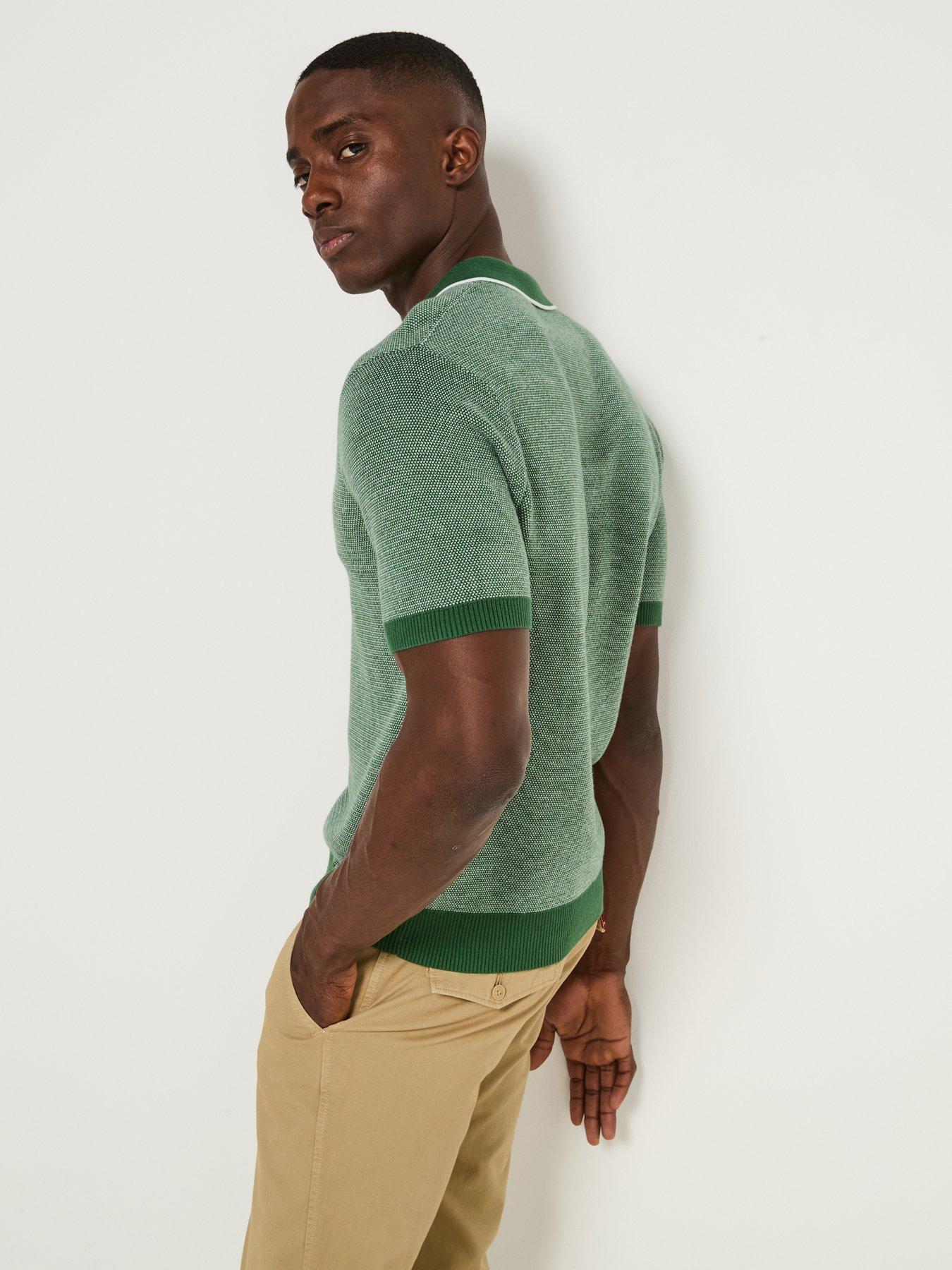Levi's Skipper Short Sleeve Knitted Polo Shirt- Green | Very