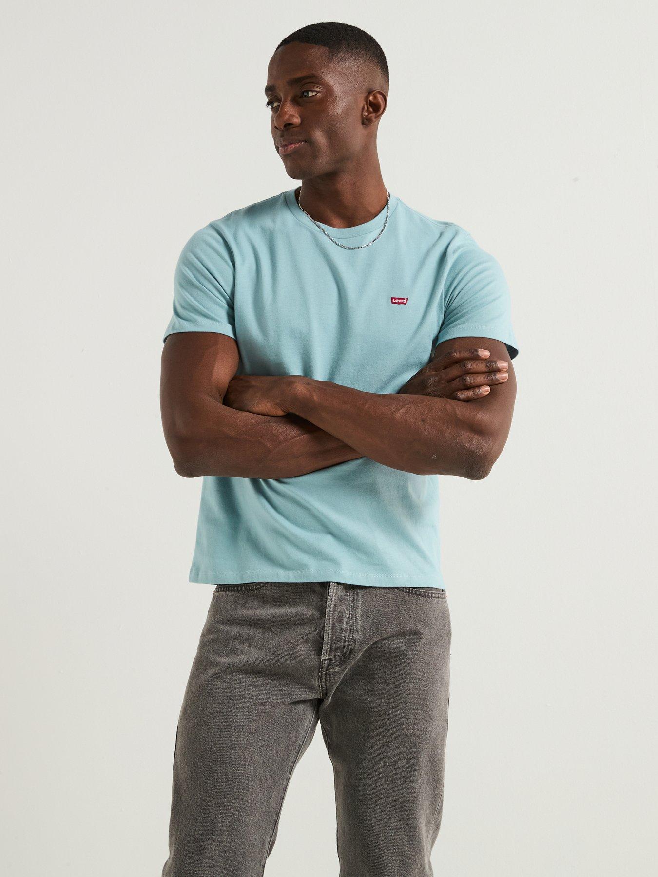 Levi's Short Sleeve Original Housemark T-Shirt- Blue | Very