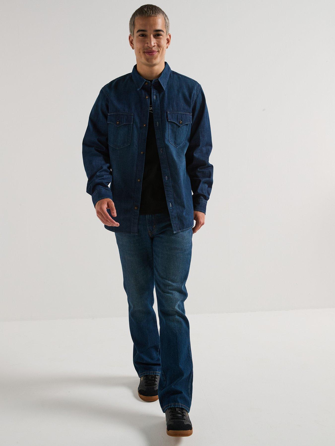 Levi's 537 Western Bootcut Fit Jeans - Wow Have Fun - Dark Blue | Very