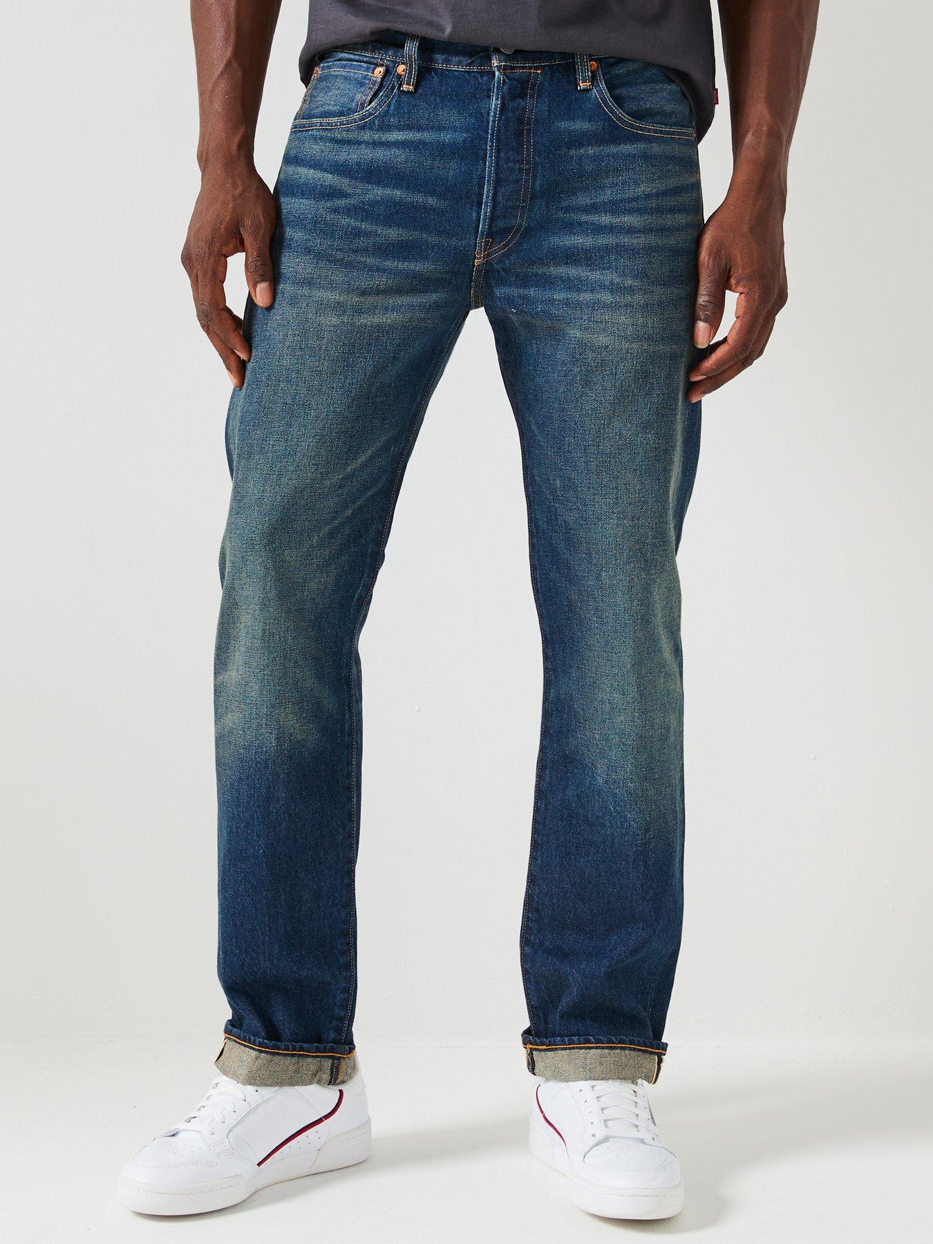 Levi's 501 Premium Original Straight Fit Jeans 1937 Bounty Hunter Selv ...