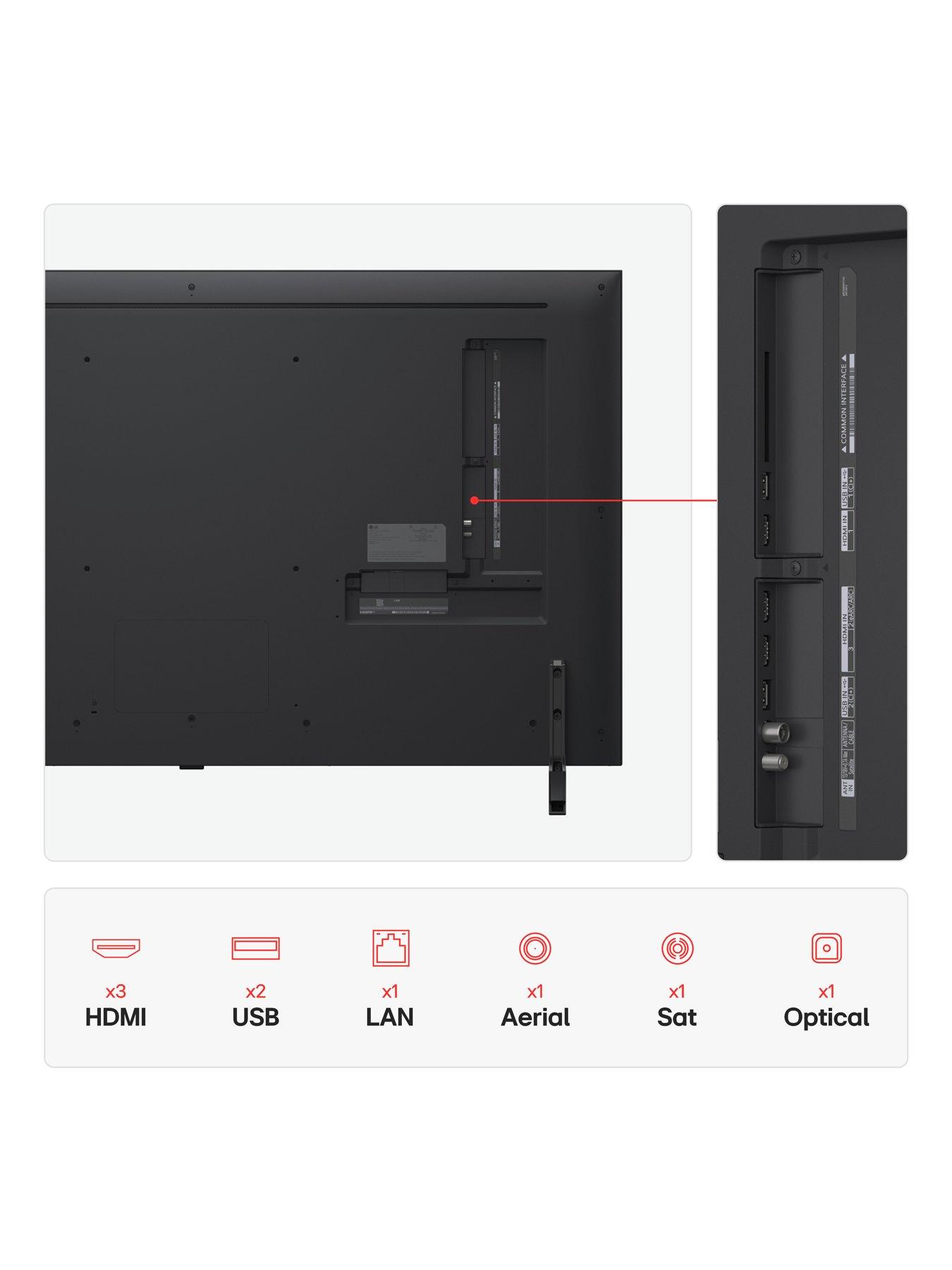 LG QNED80 55" 4K HDR QNED evo AI MiniLED Smart AI TV - 55QNED80A6A.AEK ...