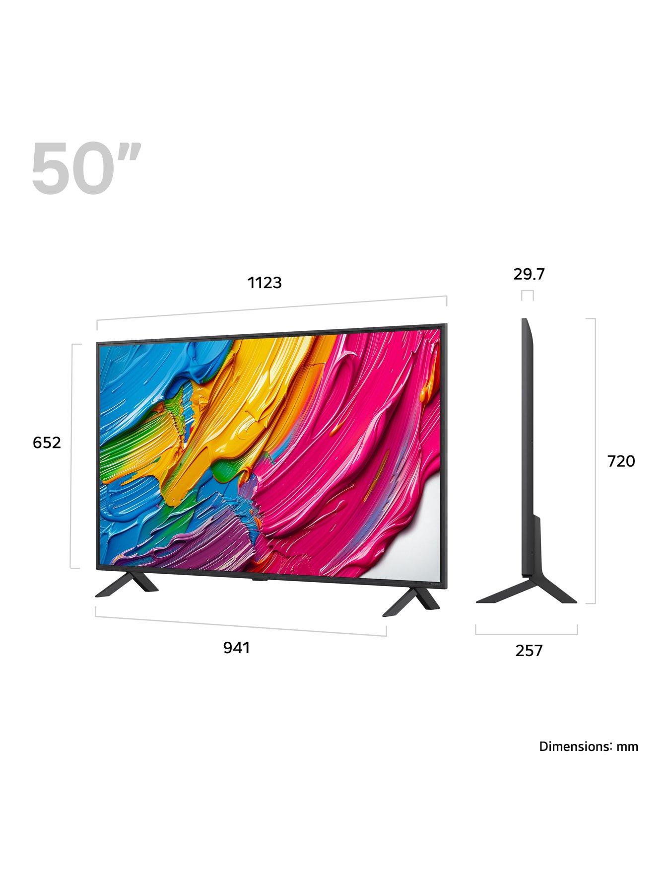 LG QNED80 50" 4K HDR QNED evo AI MiniLED Smart AI TV - 50QNED80A6A.AEK ...