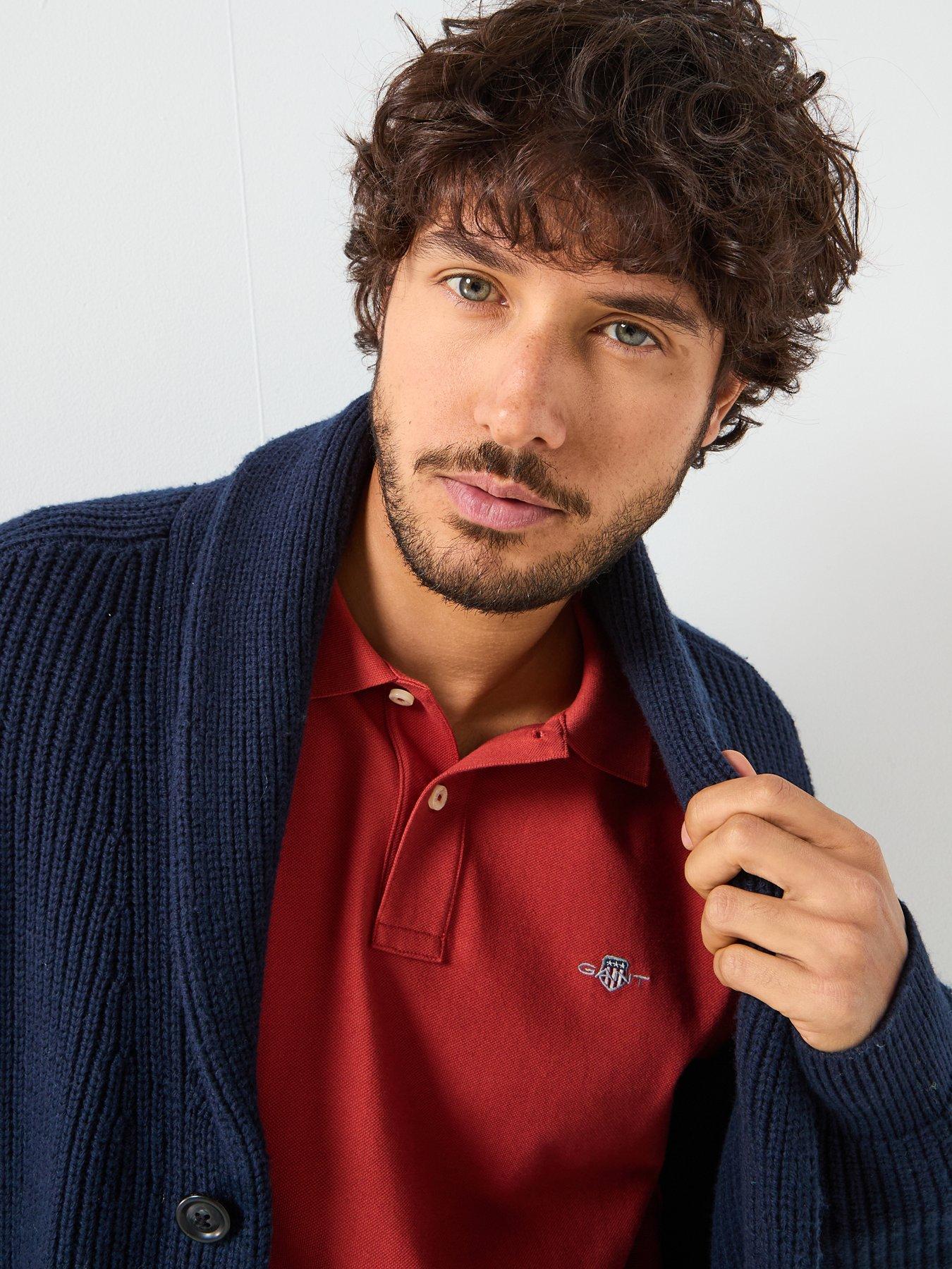 GANT Regular Fit Shield Pique Polo Shirt - Orange | Very