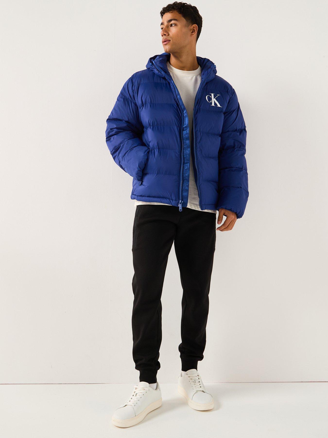 Calvin Klein Jeans Nylon Monogram Quilted Jacket - Blue | Very